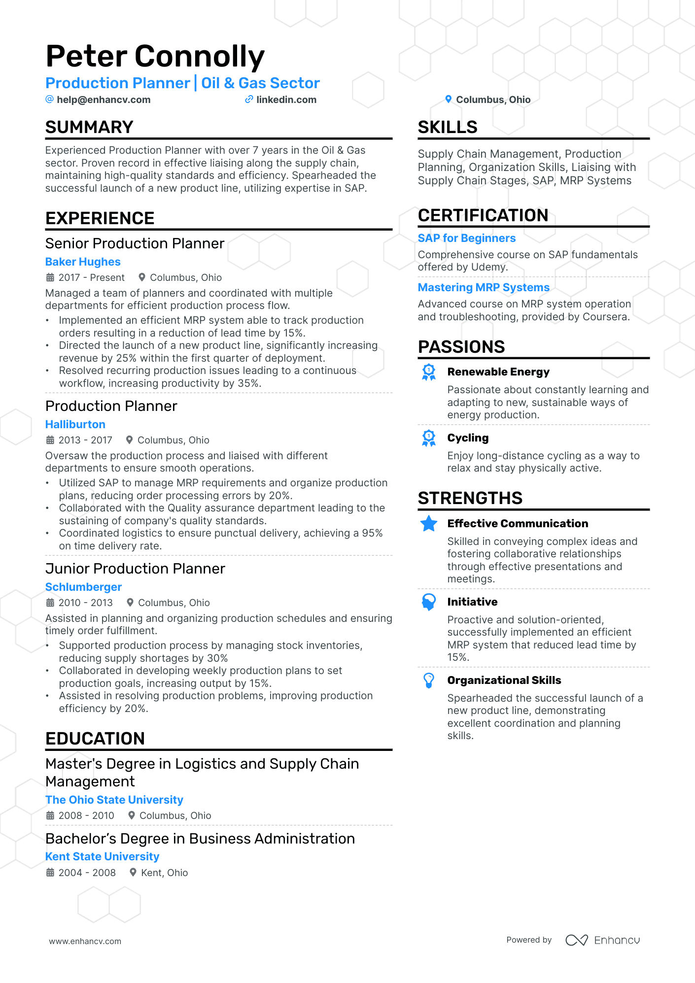 10 Production Planner Resume Examples & Guide for 2025
