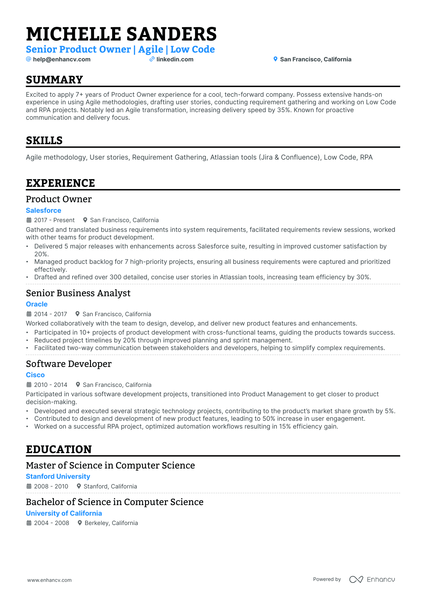 10 Senior Product Owner Resume Examples & Guide for 2026