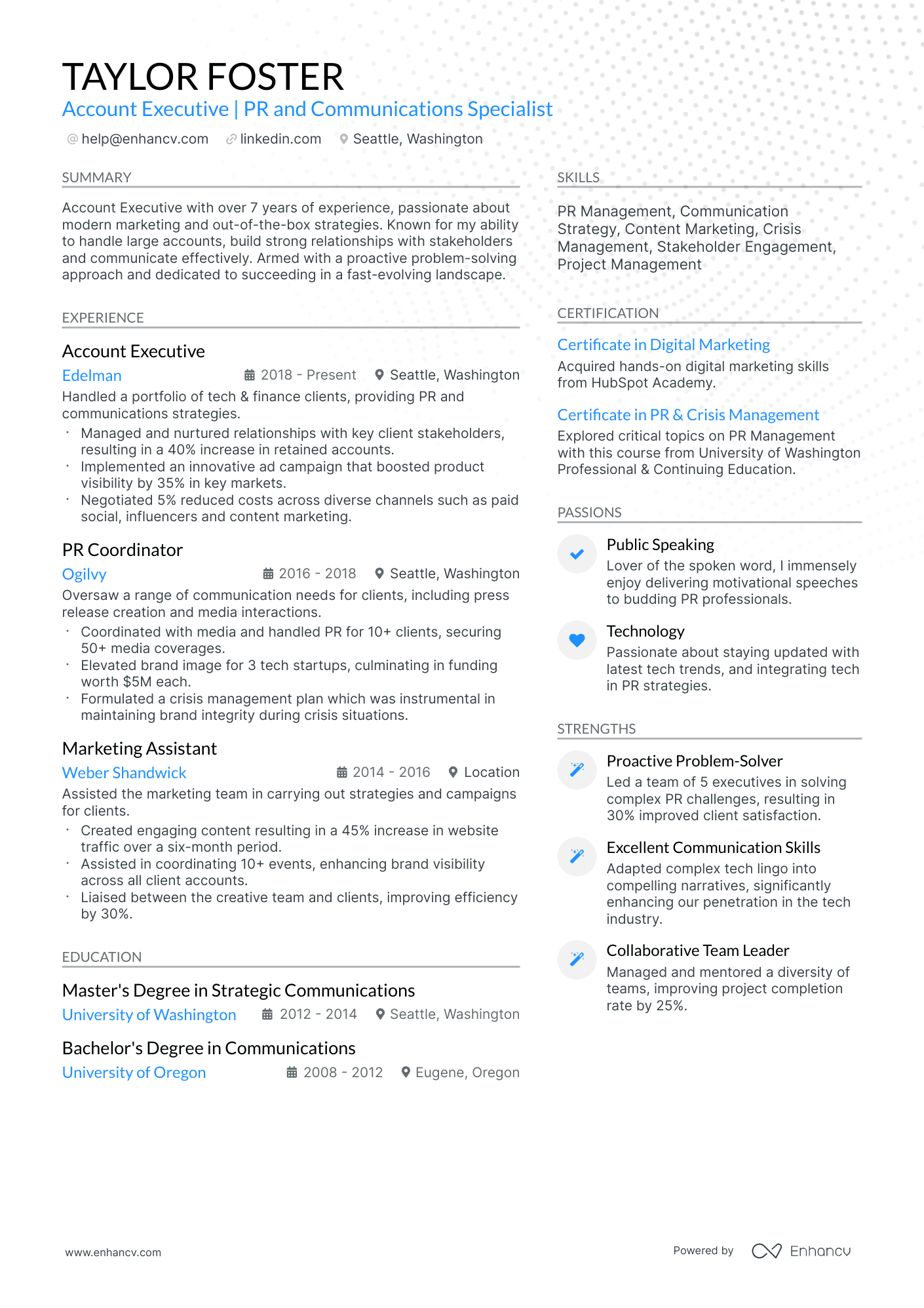 10 Senior Account Executive Resume Examples & Guide for 2026