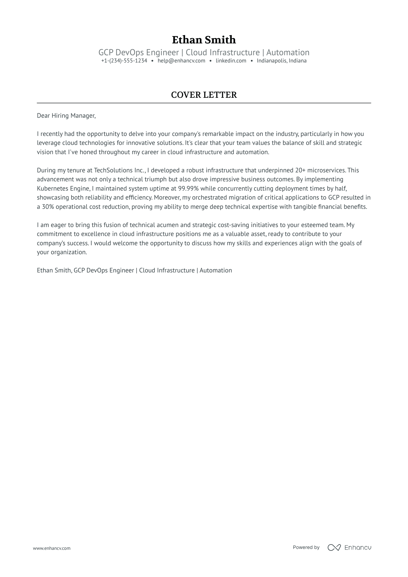 6 Professional Devops Engineer Cover Letter Examples and Template for ...