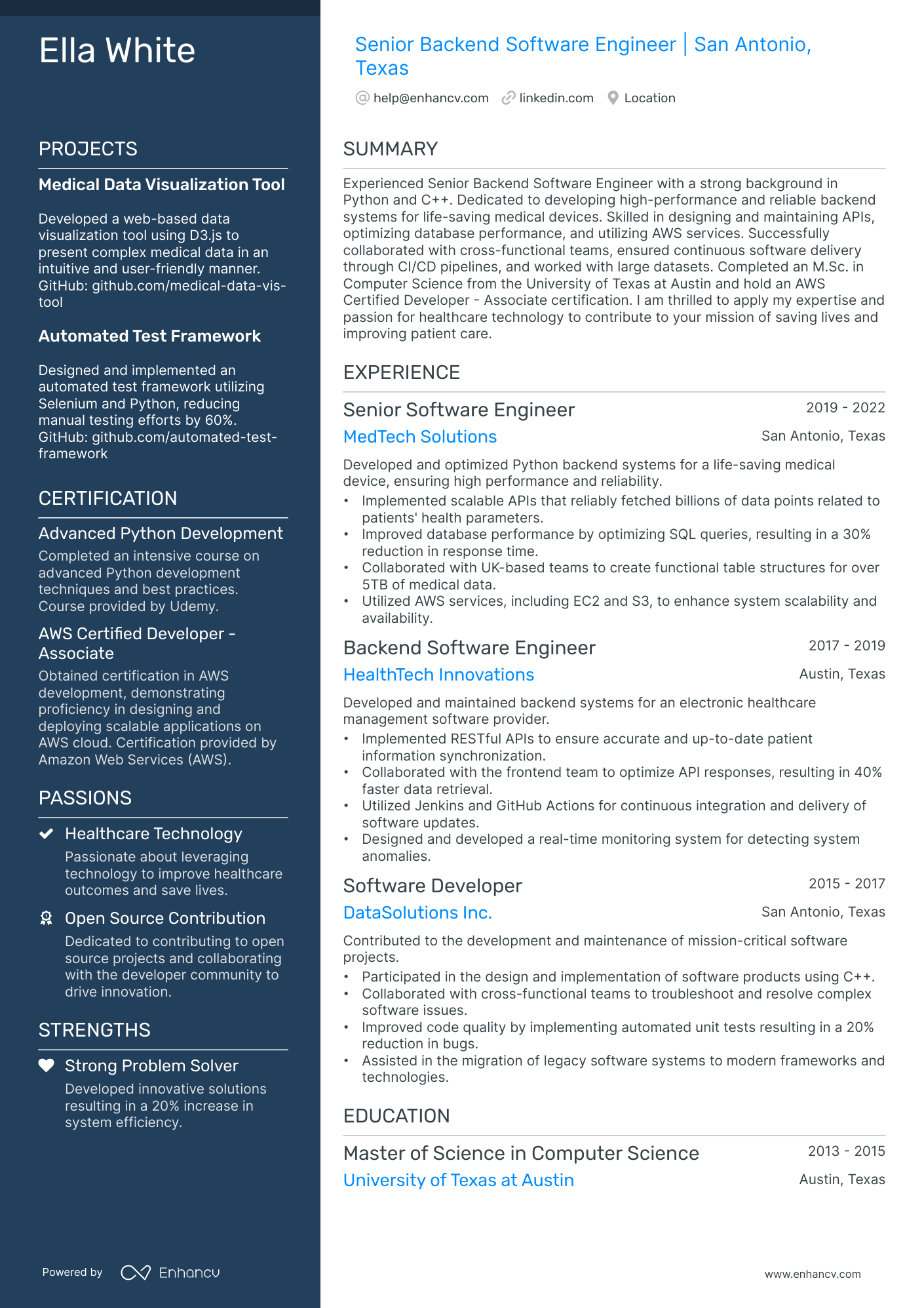 10 AWS Data Engineer Resume Examples & Guide for 2026
