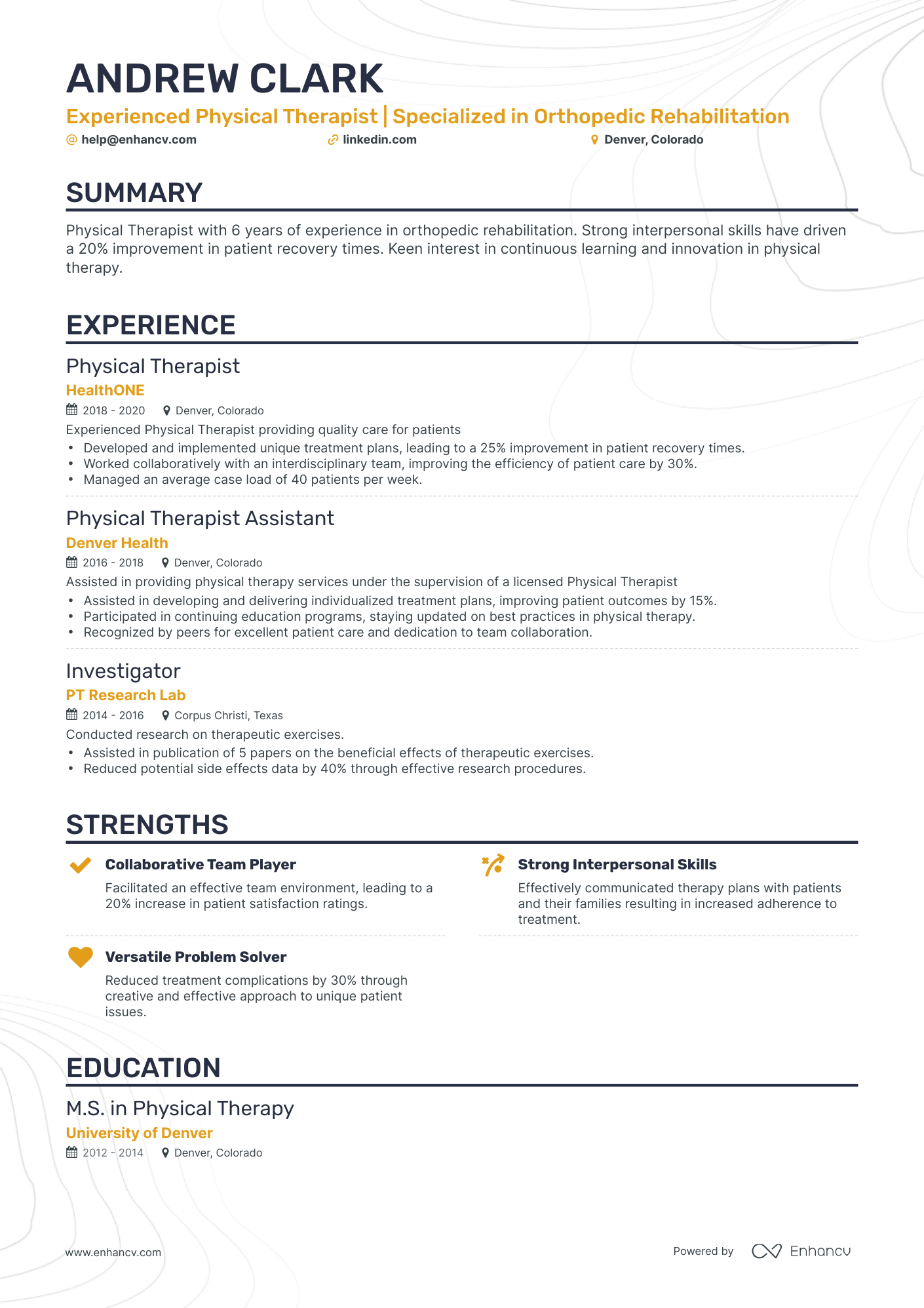 5 Physical Therapist Assistant Resume Examples & Guide for 2024