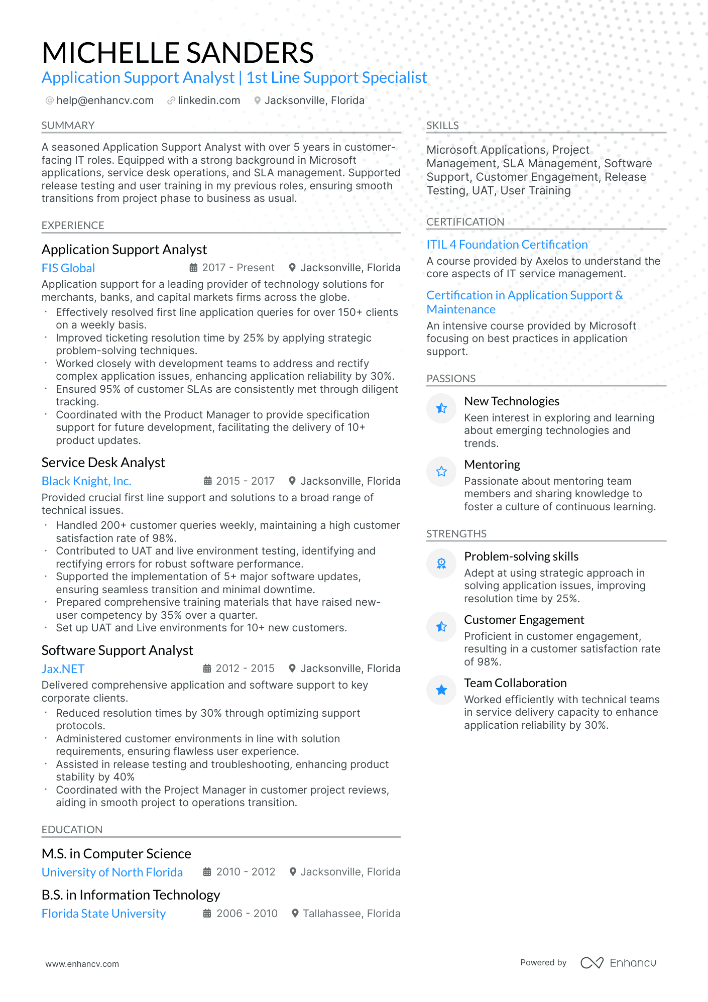 10 Application Support Analyst Resume Examples & Guide for 2026