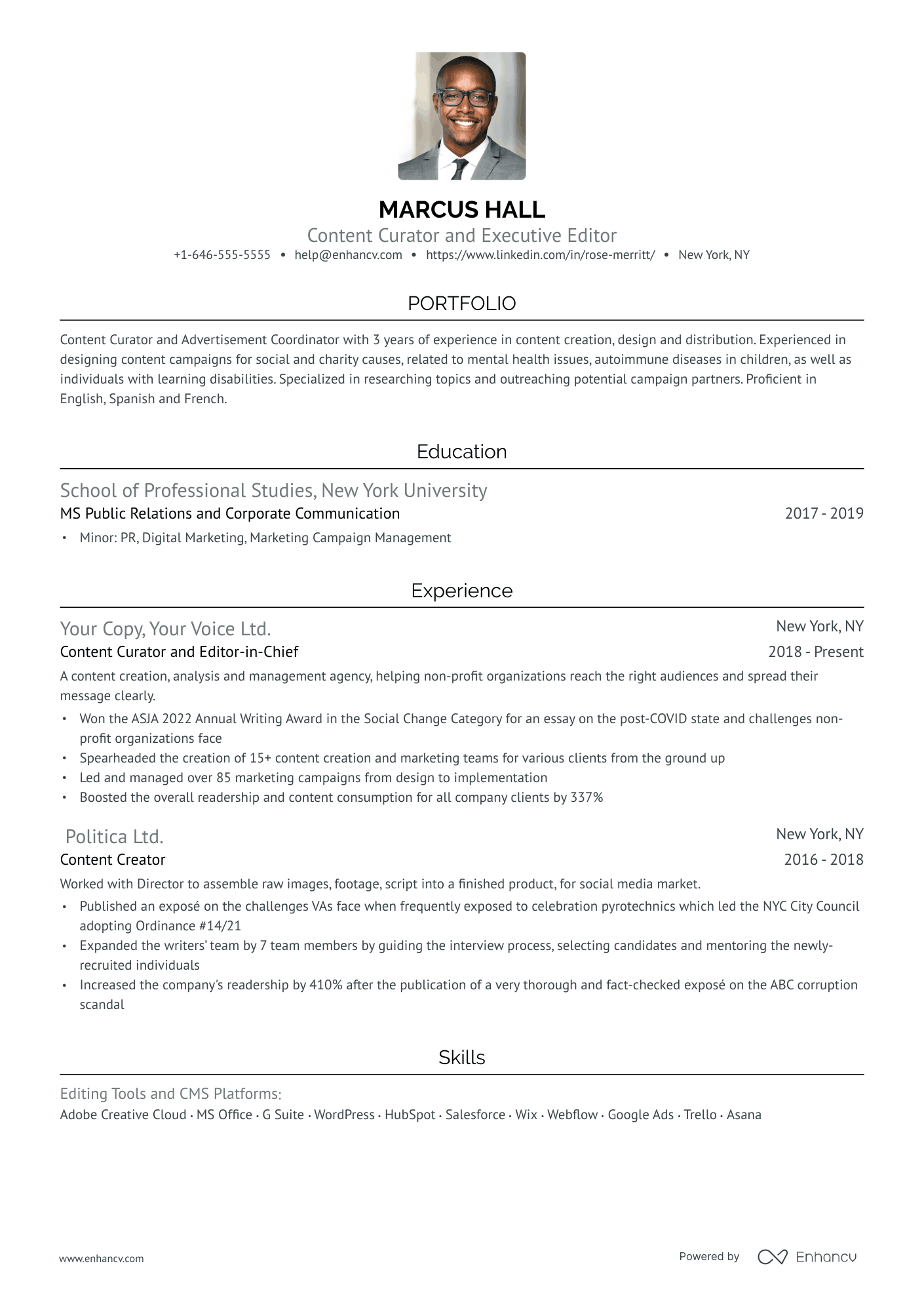 5 Editor Resume Examples & Guide for 2024