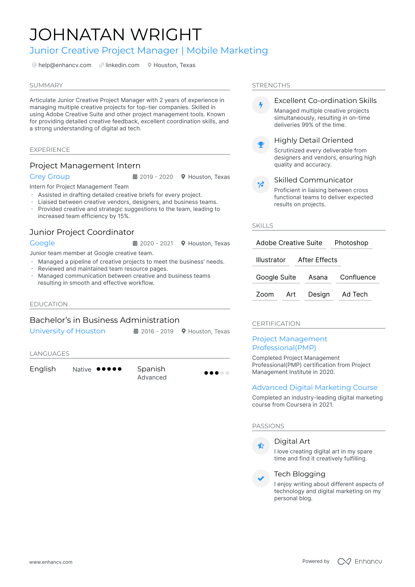 5 Junior Project Manager Resume Examples & Guide for 2024