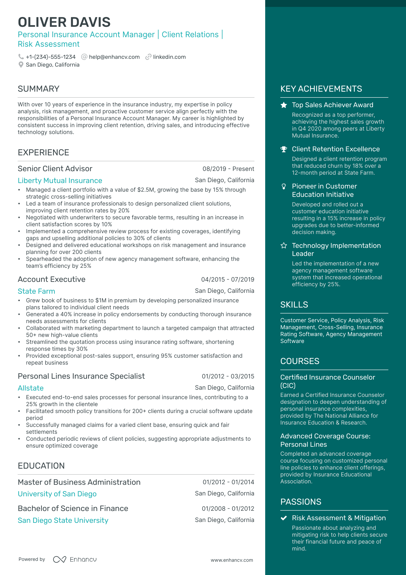 10 Insurance Account Manager Resume Examples & Guide for 2026