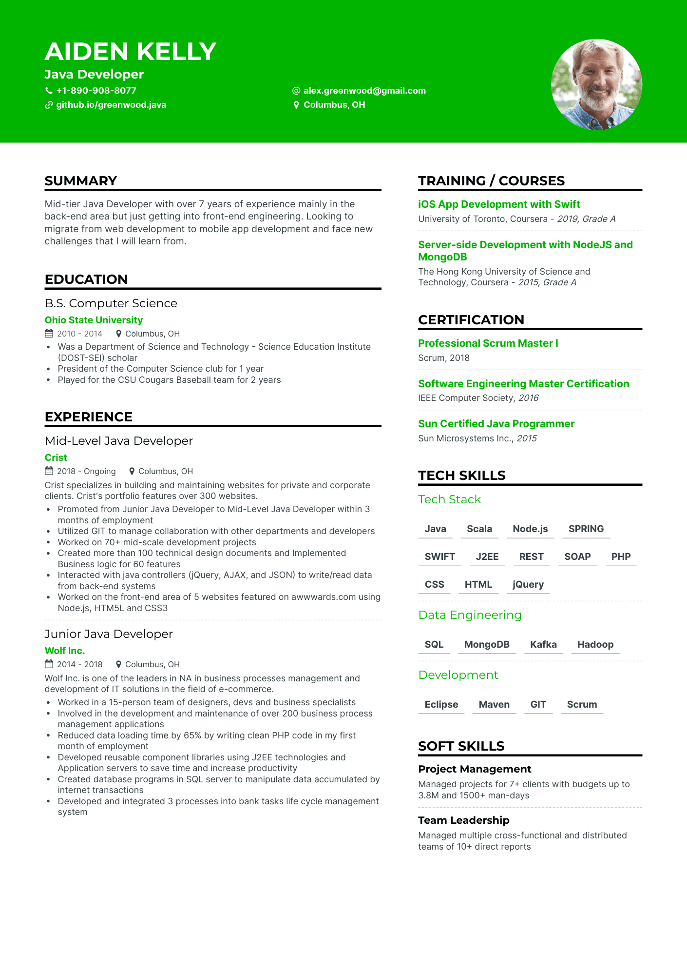 8 Java Developer Resume Examples & Guide for 2023