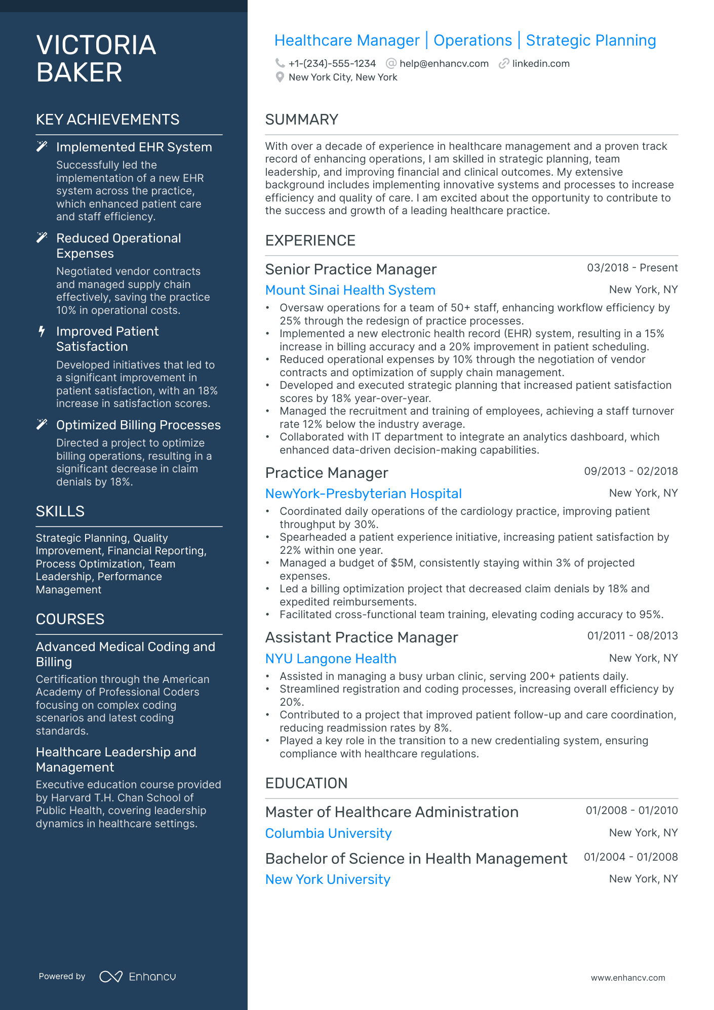 10 Practice Manager Resume Examples & Guide for 2026