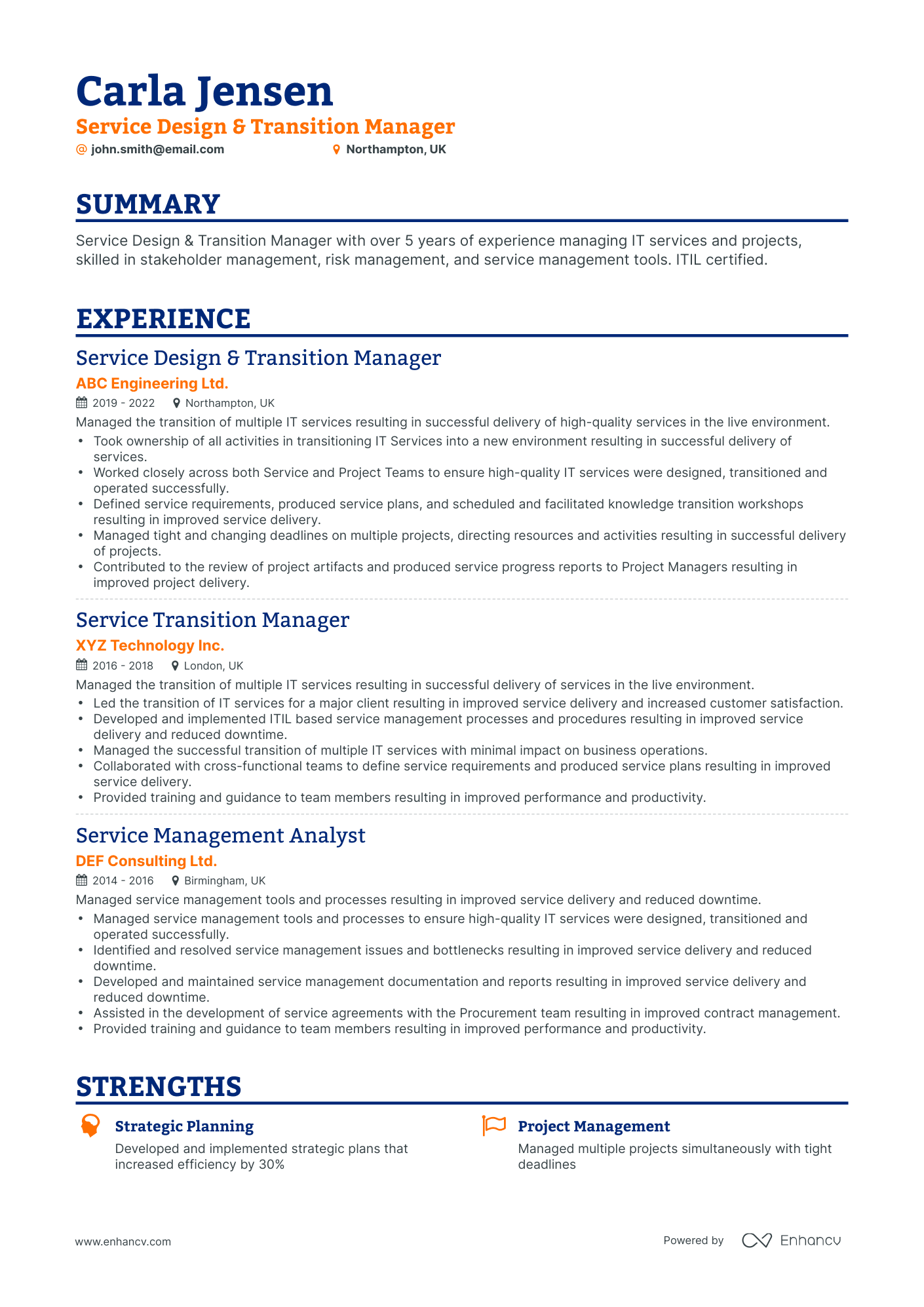 5 Transition Manager Resume Examples & Guide for 2024
