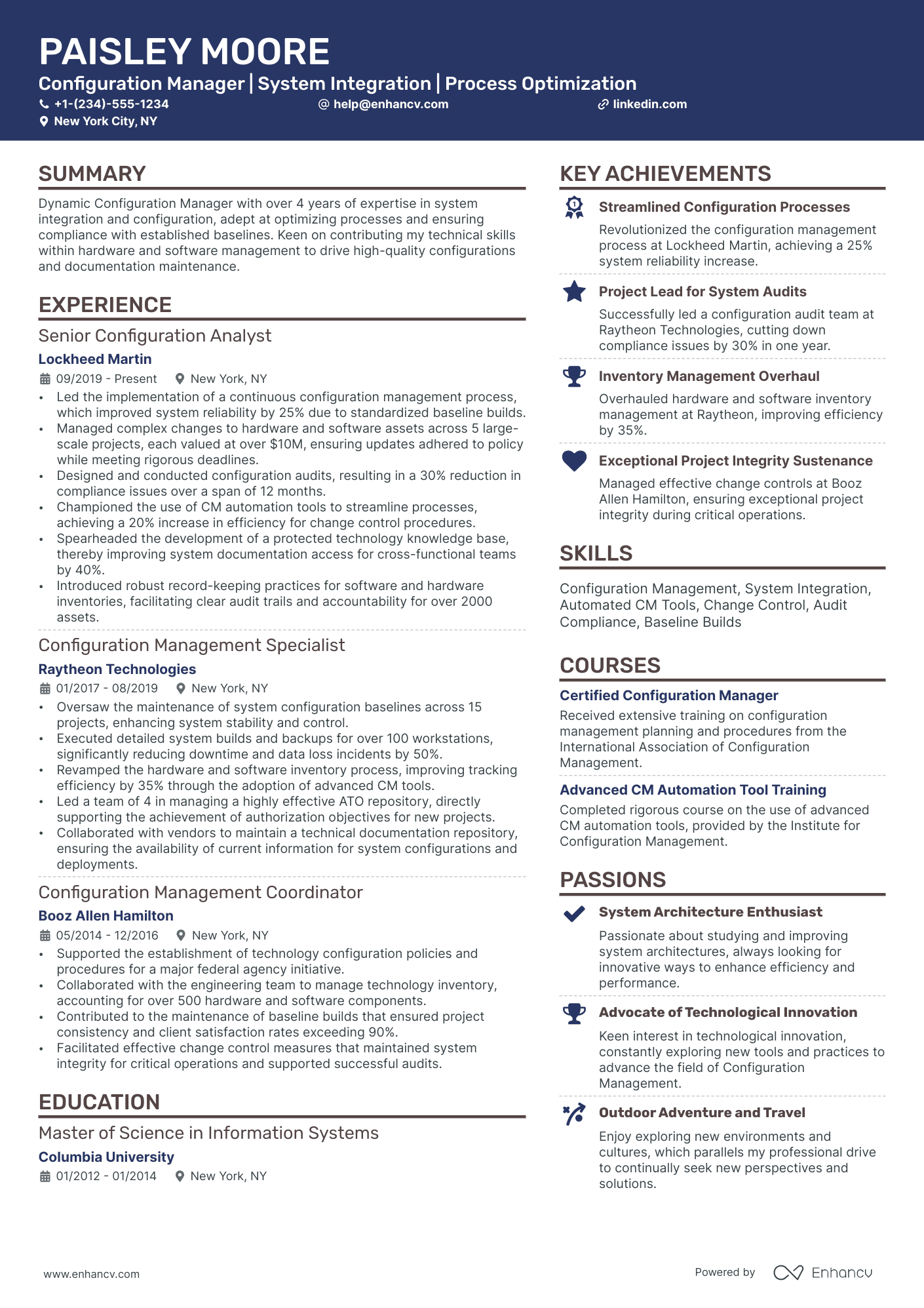 10 Configuration Manager Resume Examples & Guide for 2025