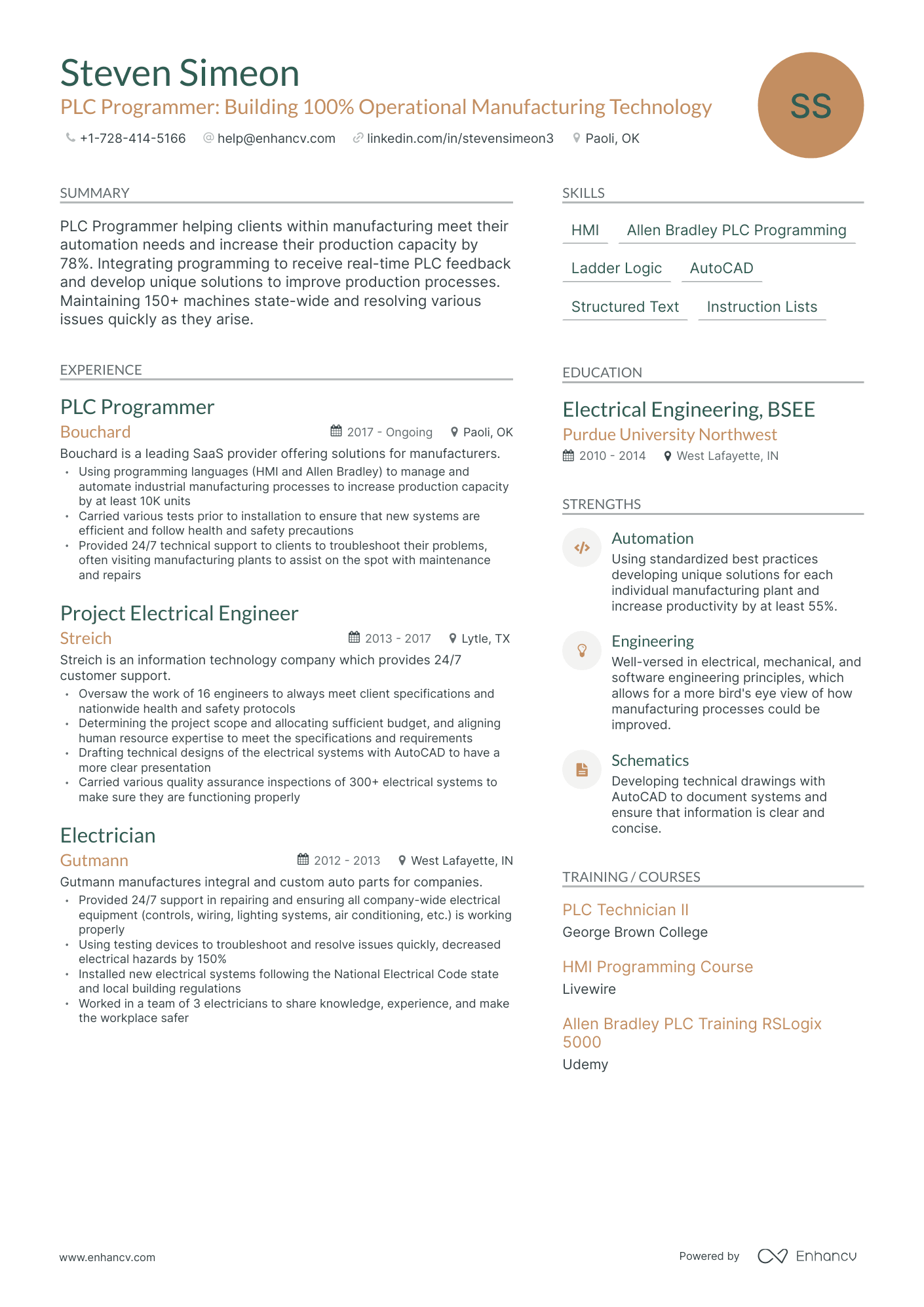 5 PLC Programmer Resume Examples & Guide for 2023