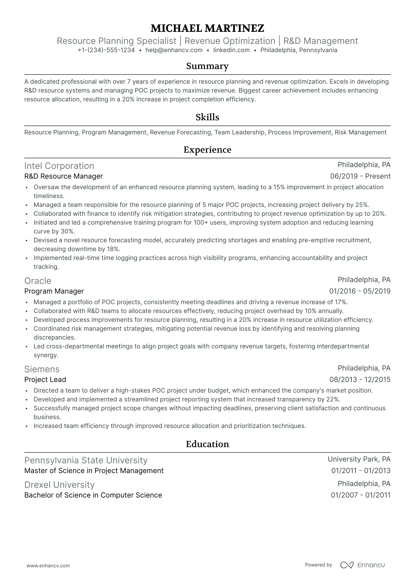 10 Principal Program Manager Resume Examples & Guide for 2026