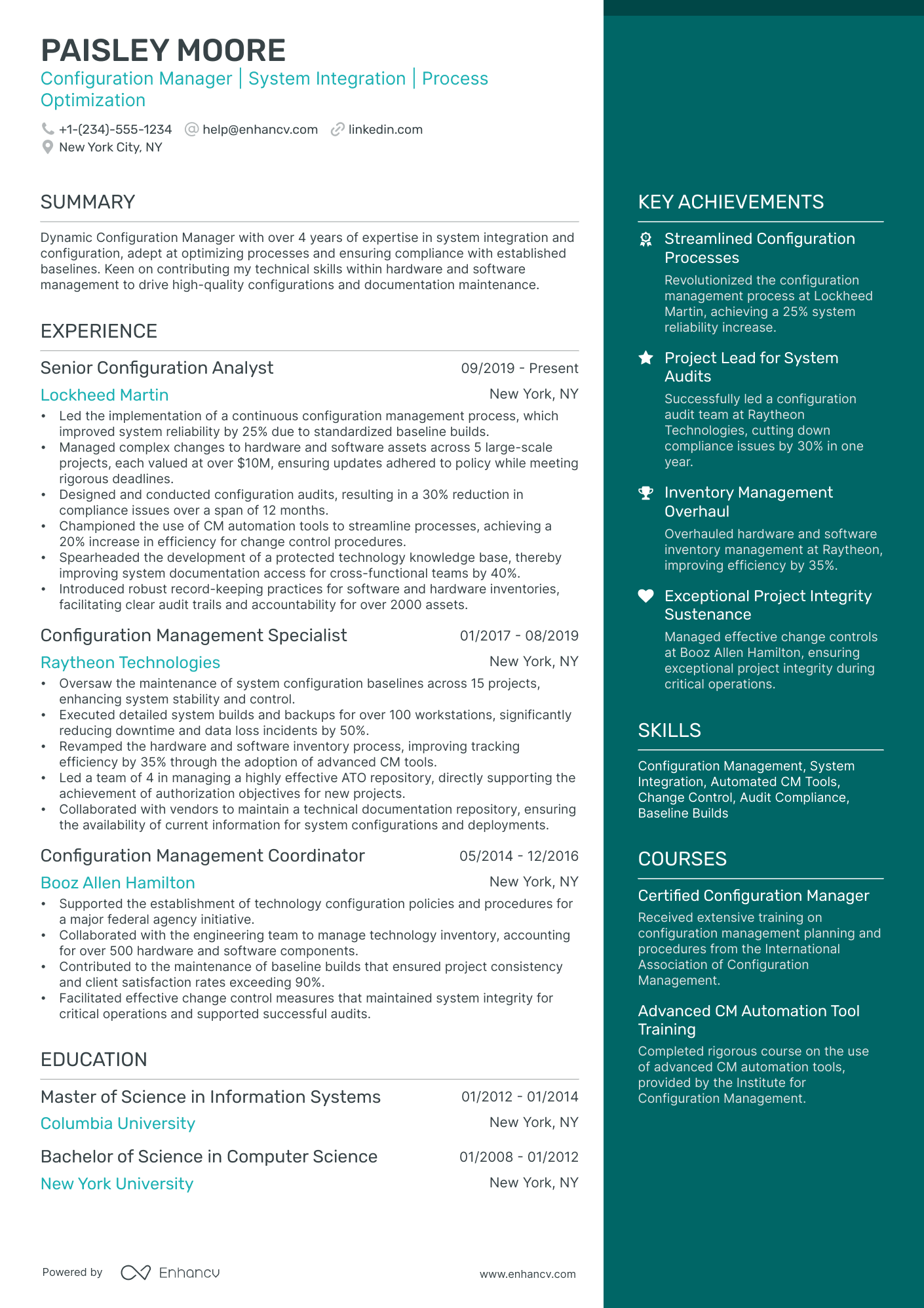 10 Configuration Manager Resume Examples & Guide for 2025