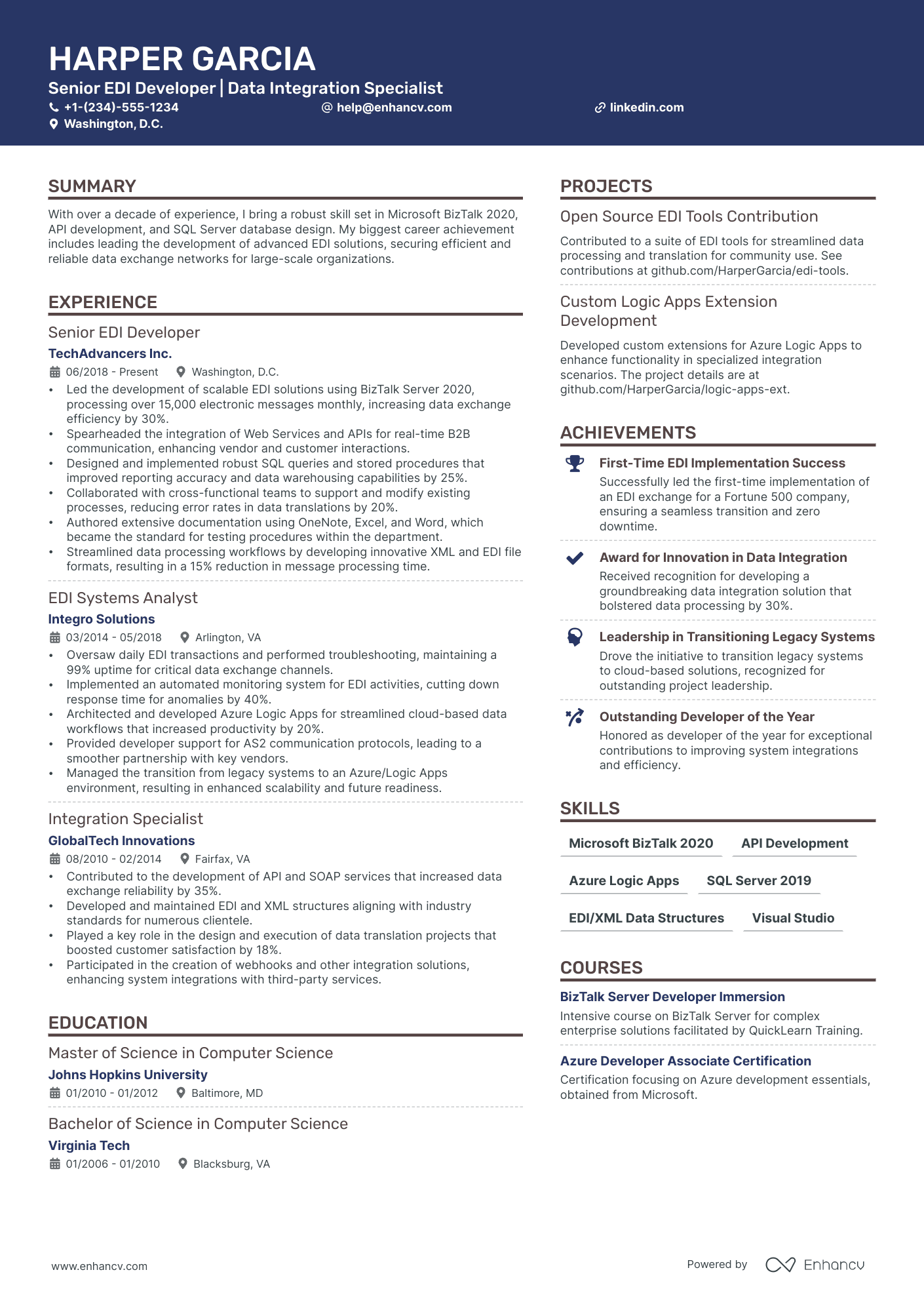 5 EDI Developer Resume Examples & Guide for 2024