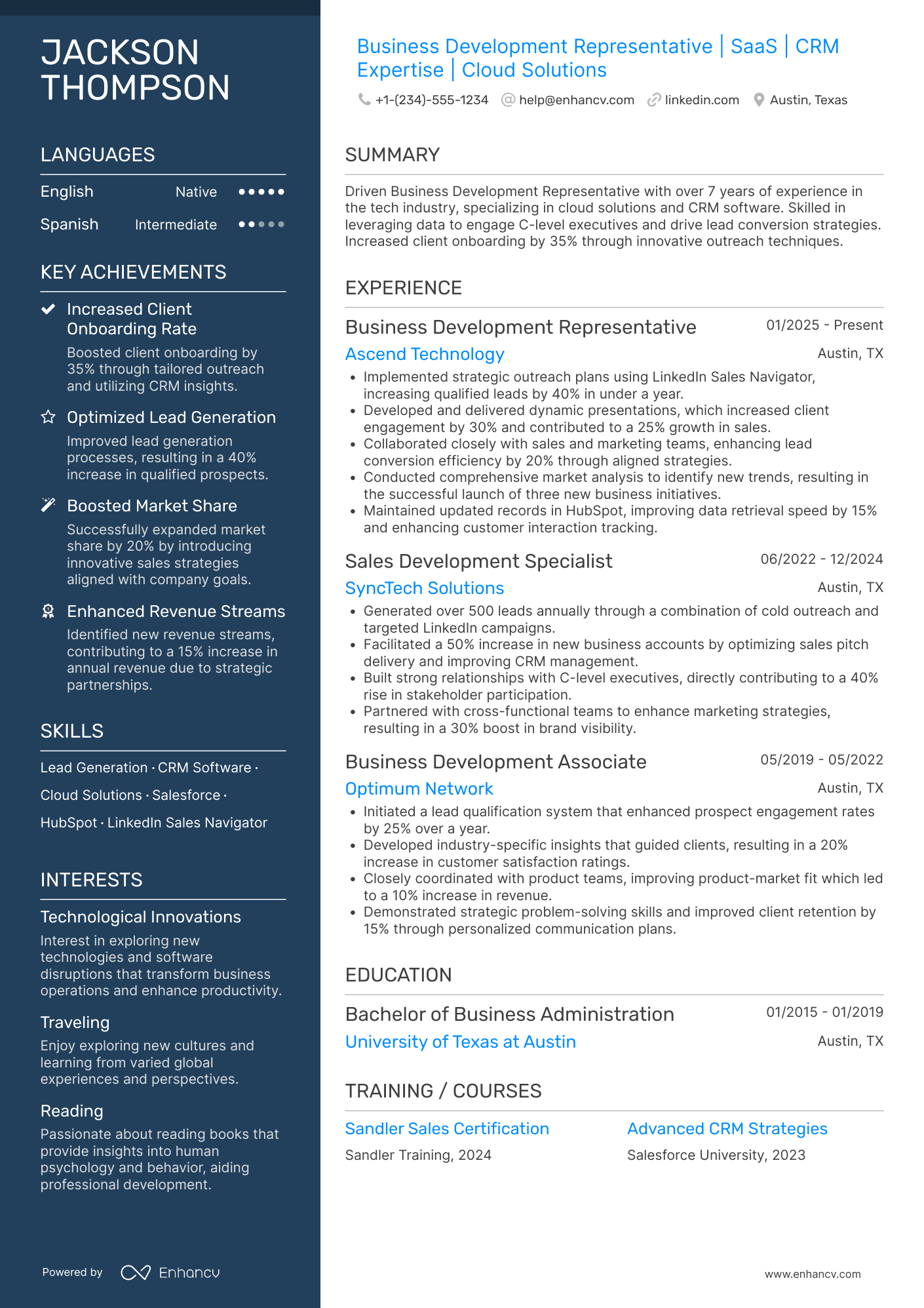 21 Business Development Resume Examples & Guide for 2026