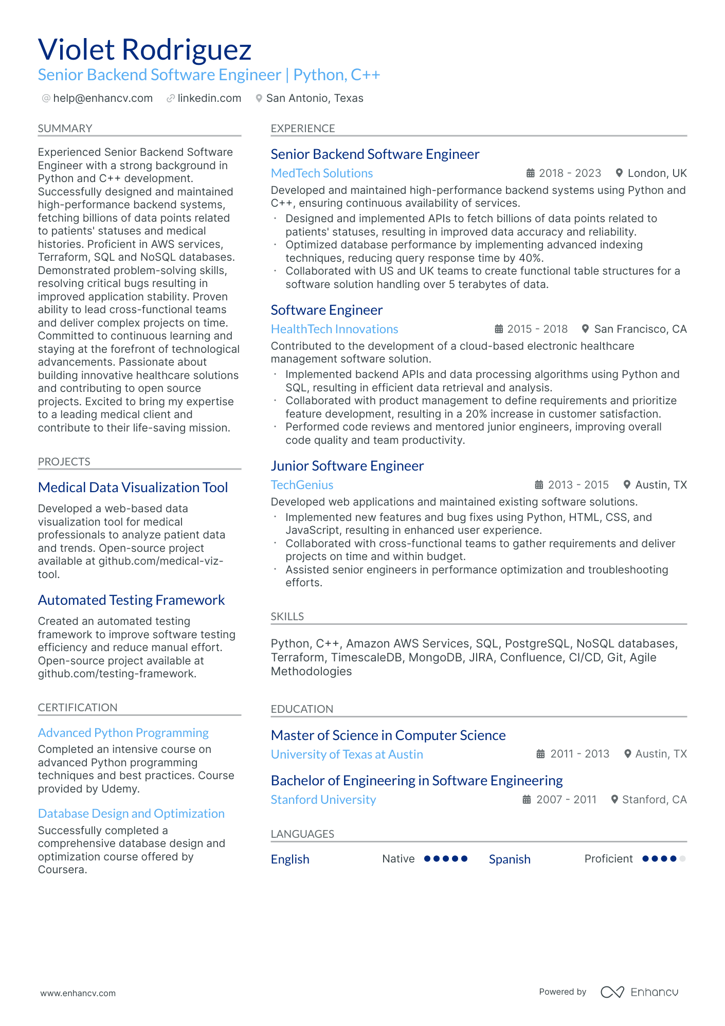 10 AWS Developer Resume Examples & Guide for 2025