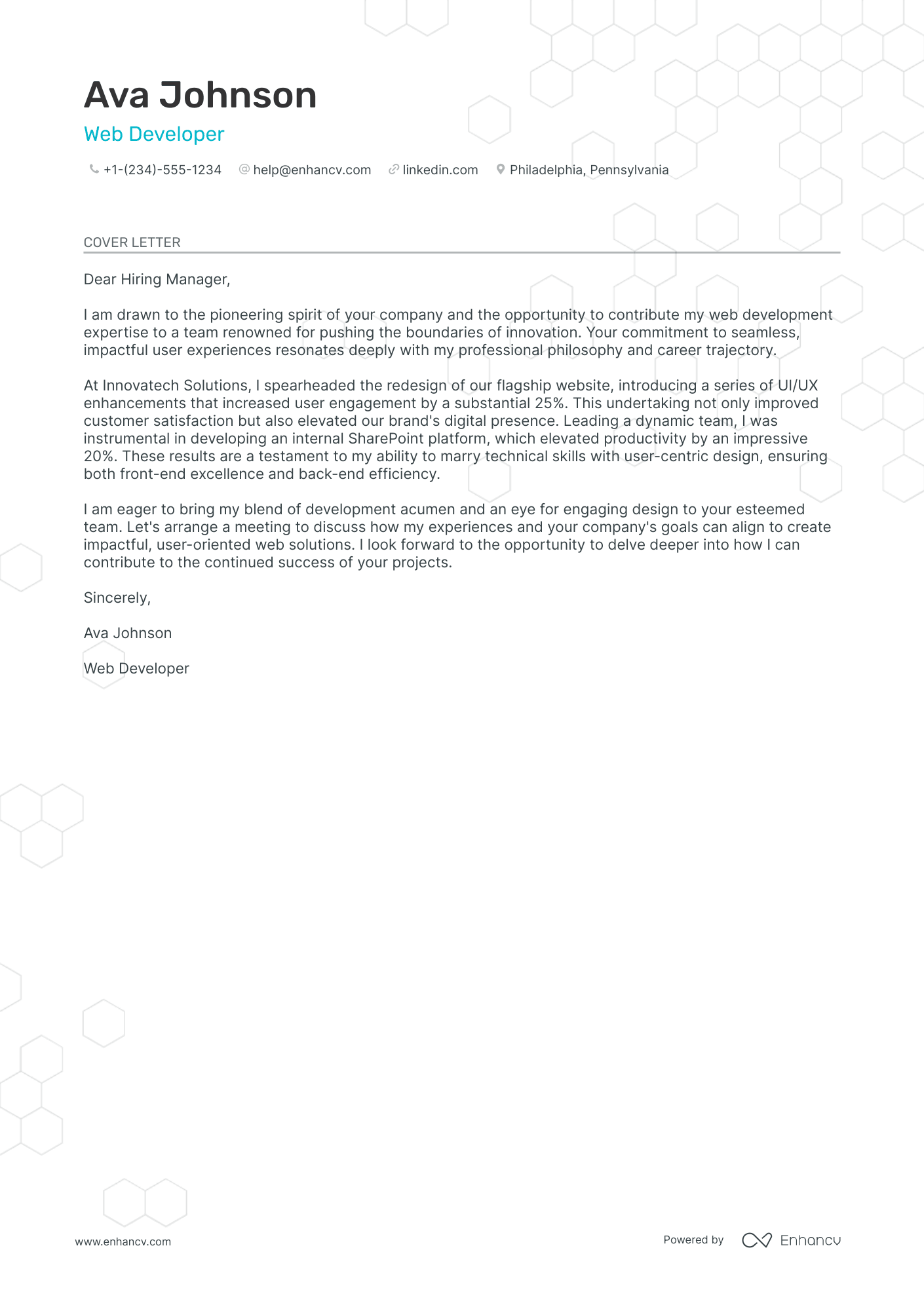 13 Professional Designer Cover Letter Examples and Template for 2024 ...
