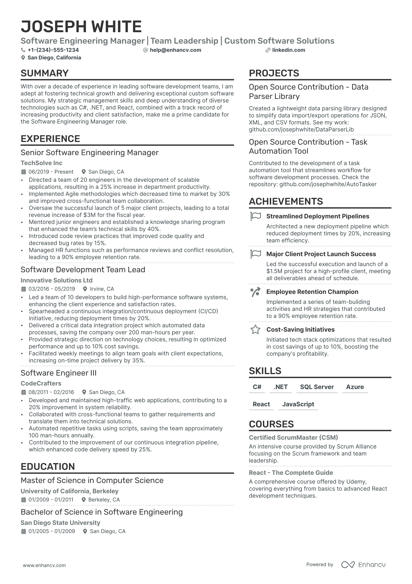 19 Software Engineer Resume Examples & Guide for 2025