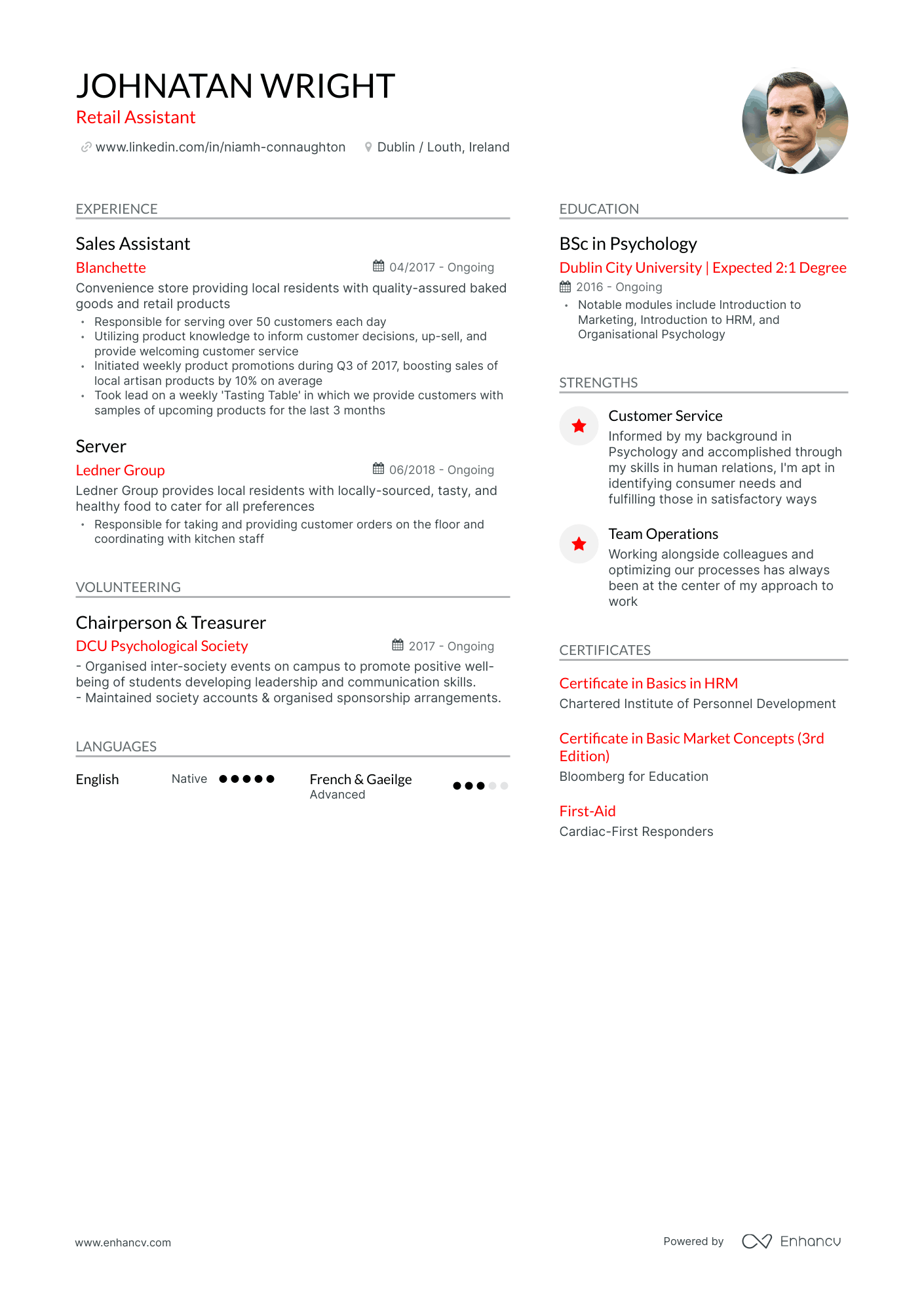 Retail Resume Writing Tips & Samples (Layout, Skills, Keywords & Job ...