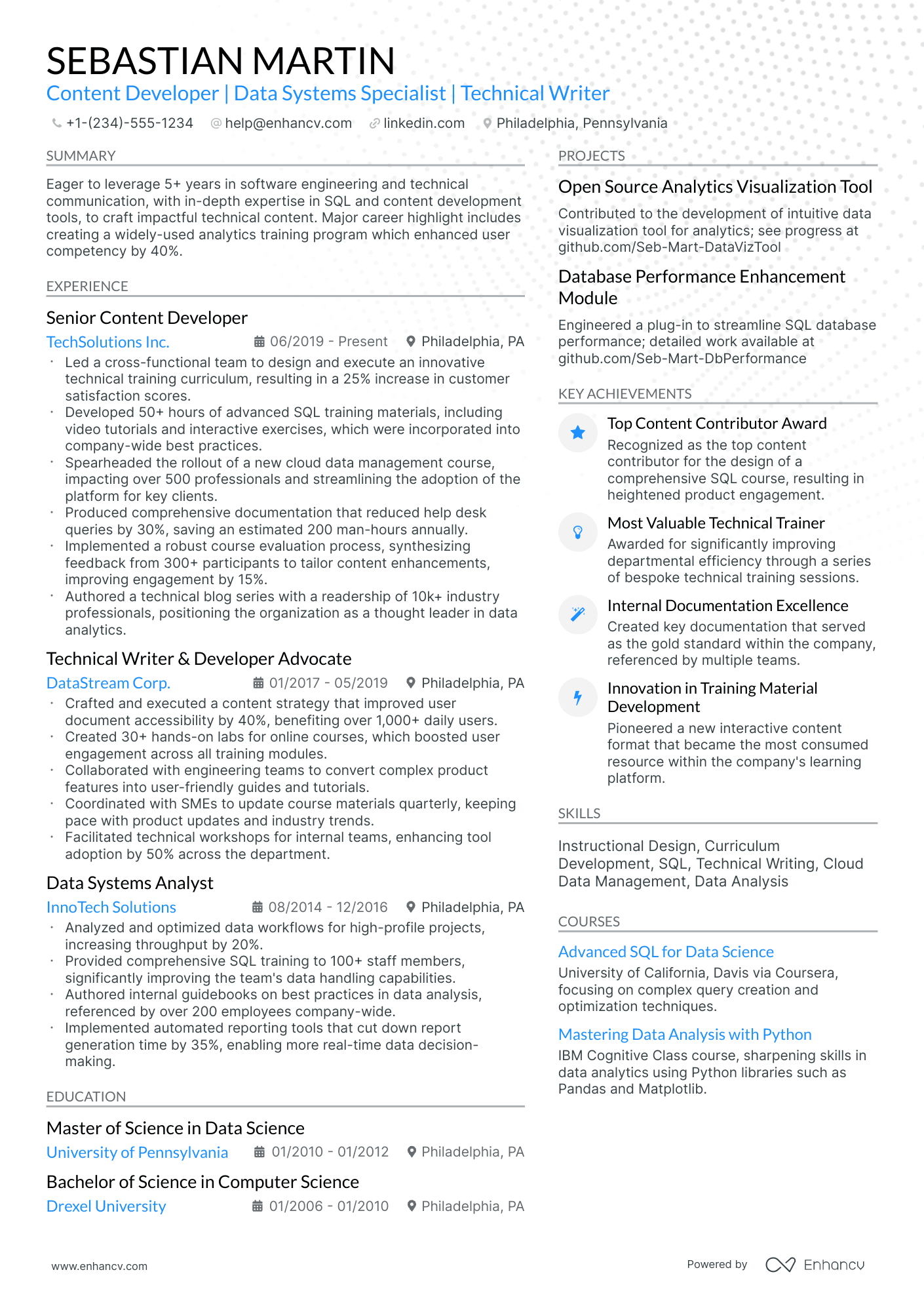 10 Content Developer Resume Examples & Guide for 2026