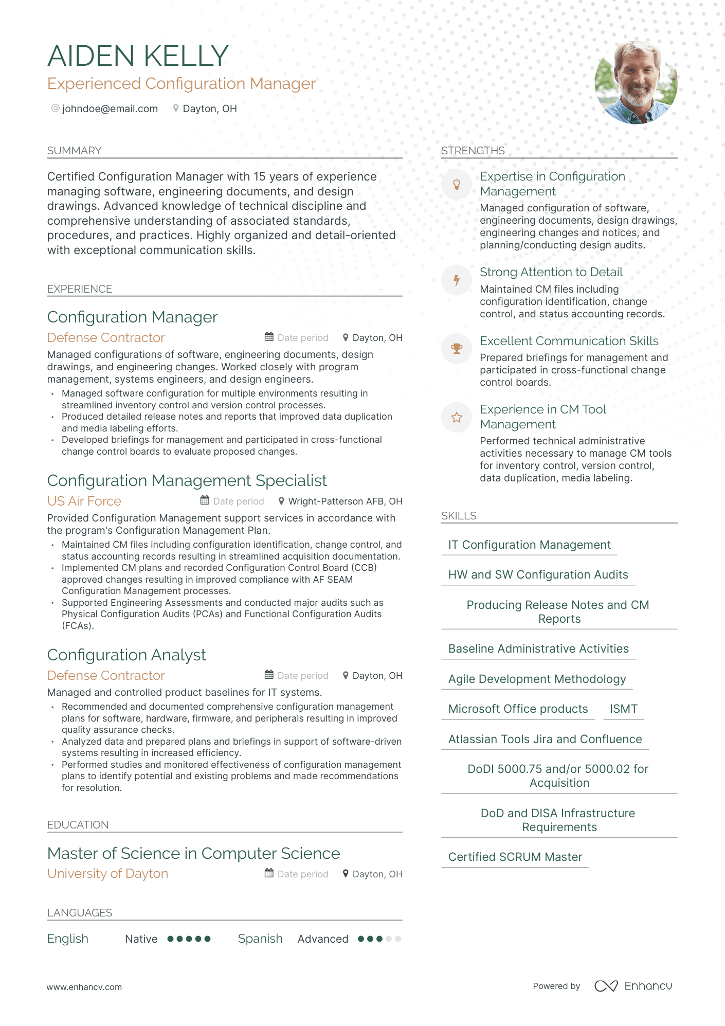 5 Configuration Manager Resume Examples & Guide for 2023