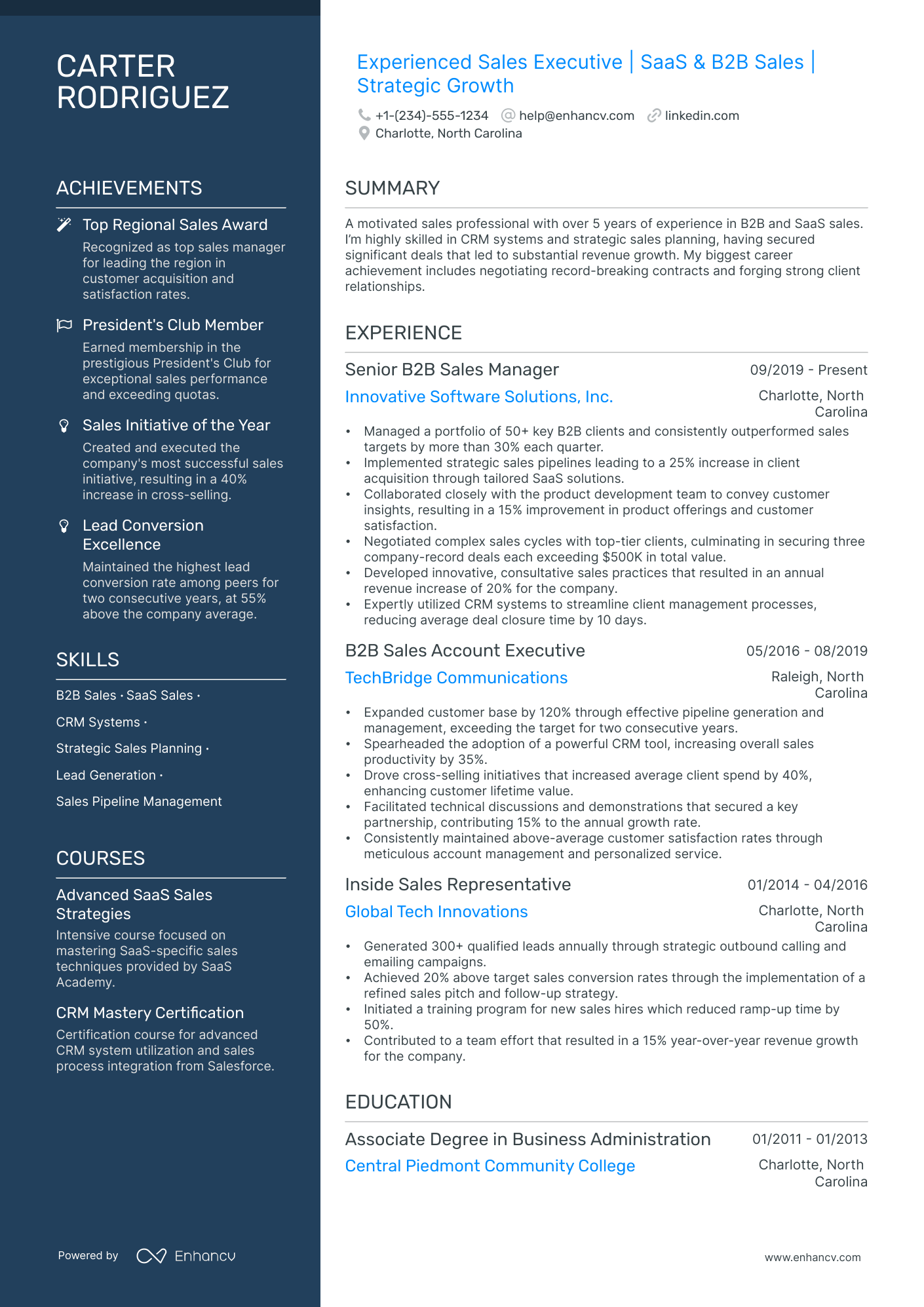 5 Phone Sales Resume Examples & Guide for 2024