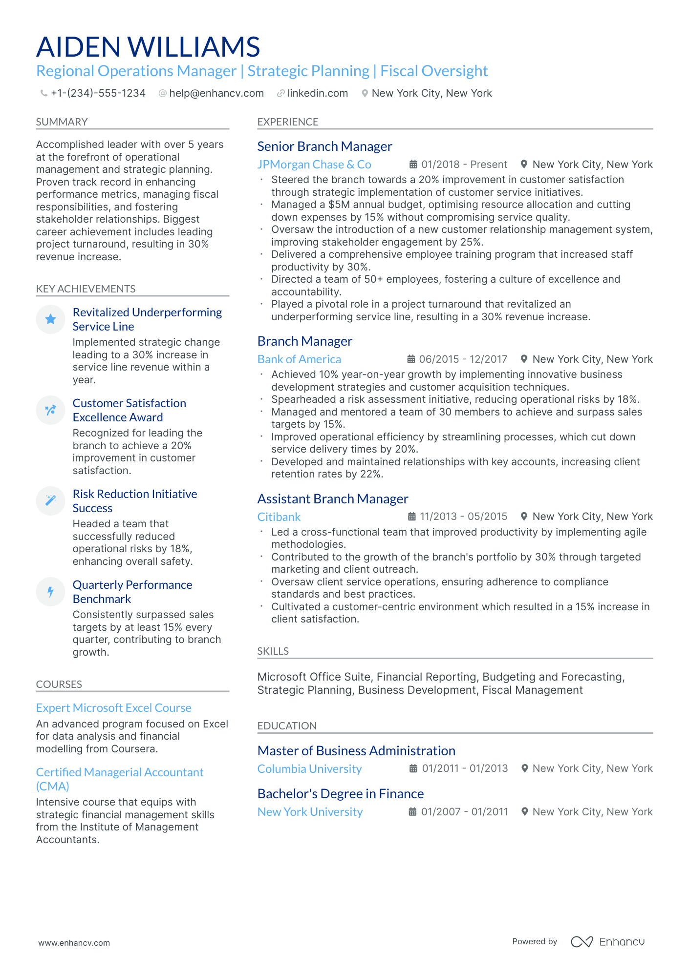 10 Regional Director Resume Examples & Guide for 2026