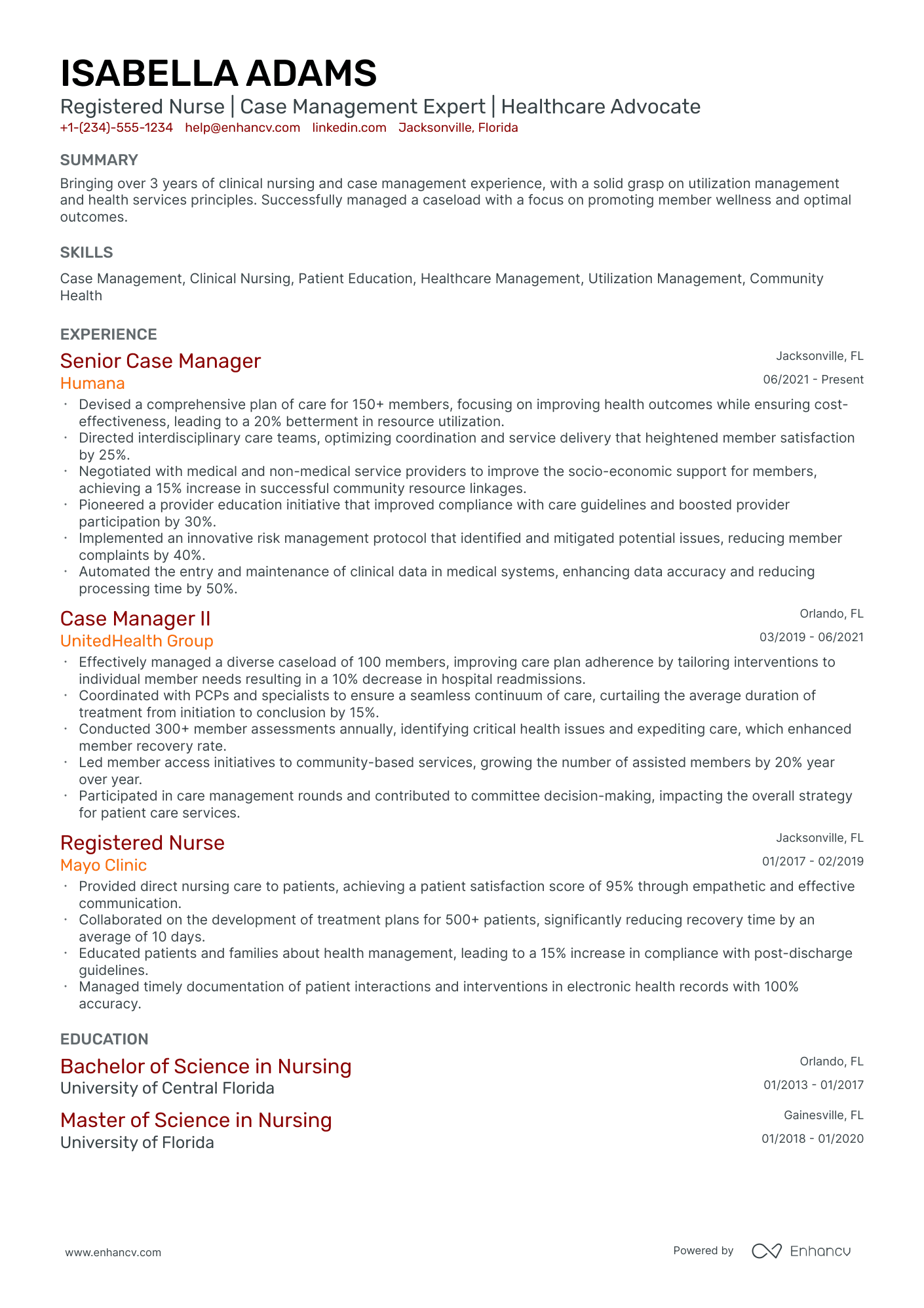 10 Care Manager Resume Examples & Guide for 2026