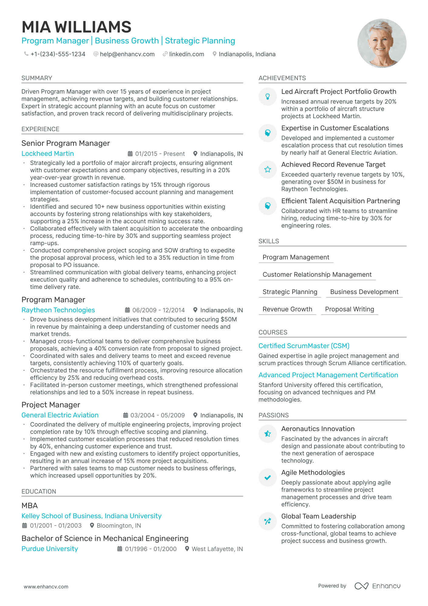5 Aerospace Program Manager Resume Examples & Guide for 2024