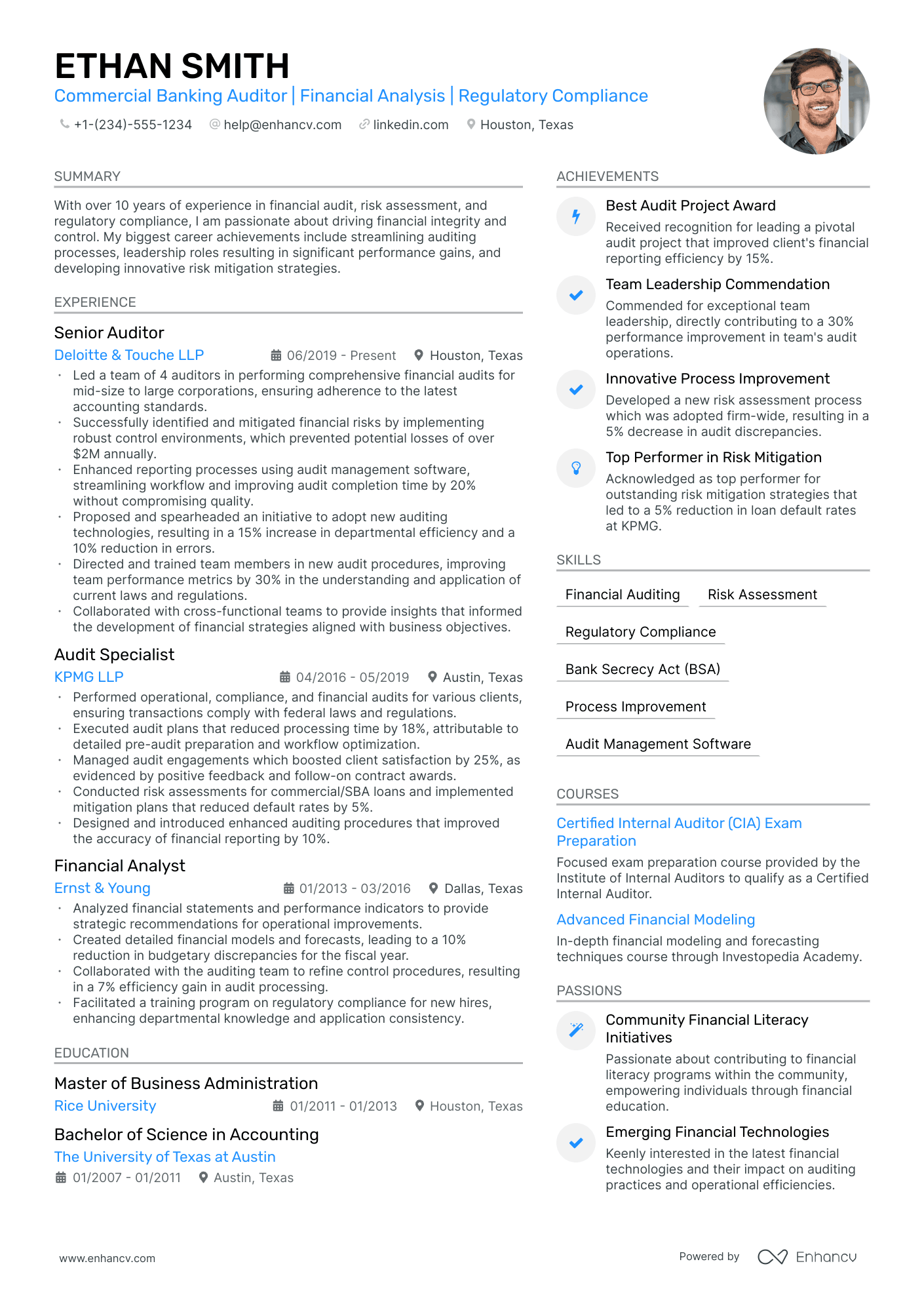 5 Commercial Banking Resume Examples & Guide for 2024