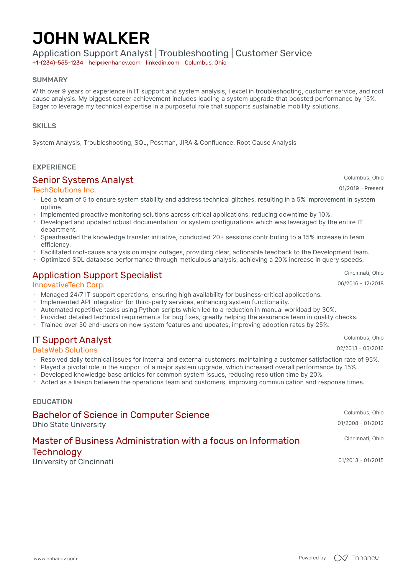 10 Application Support Manager Resume Examples & Guide for 2026