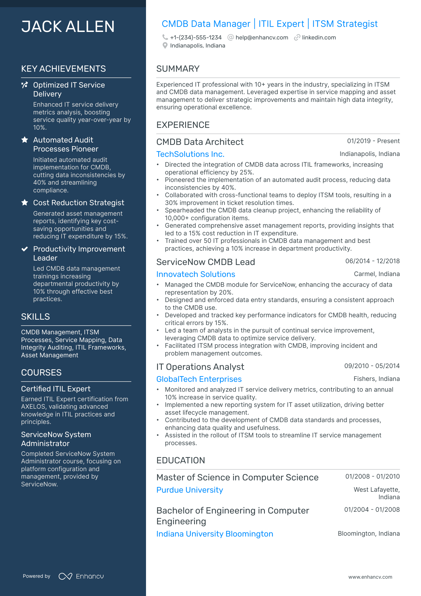 10 Servicenow Business Analyst Resume Examples & Guide for 2026