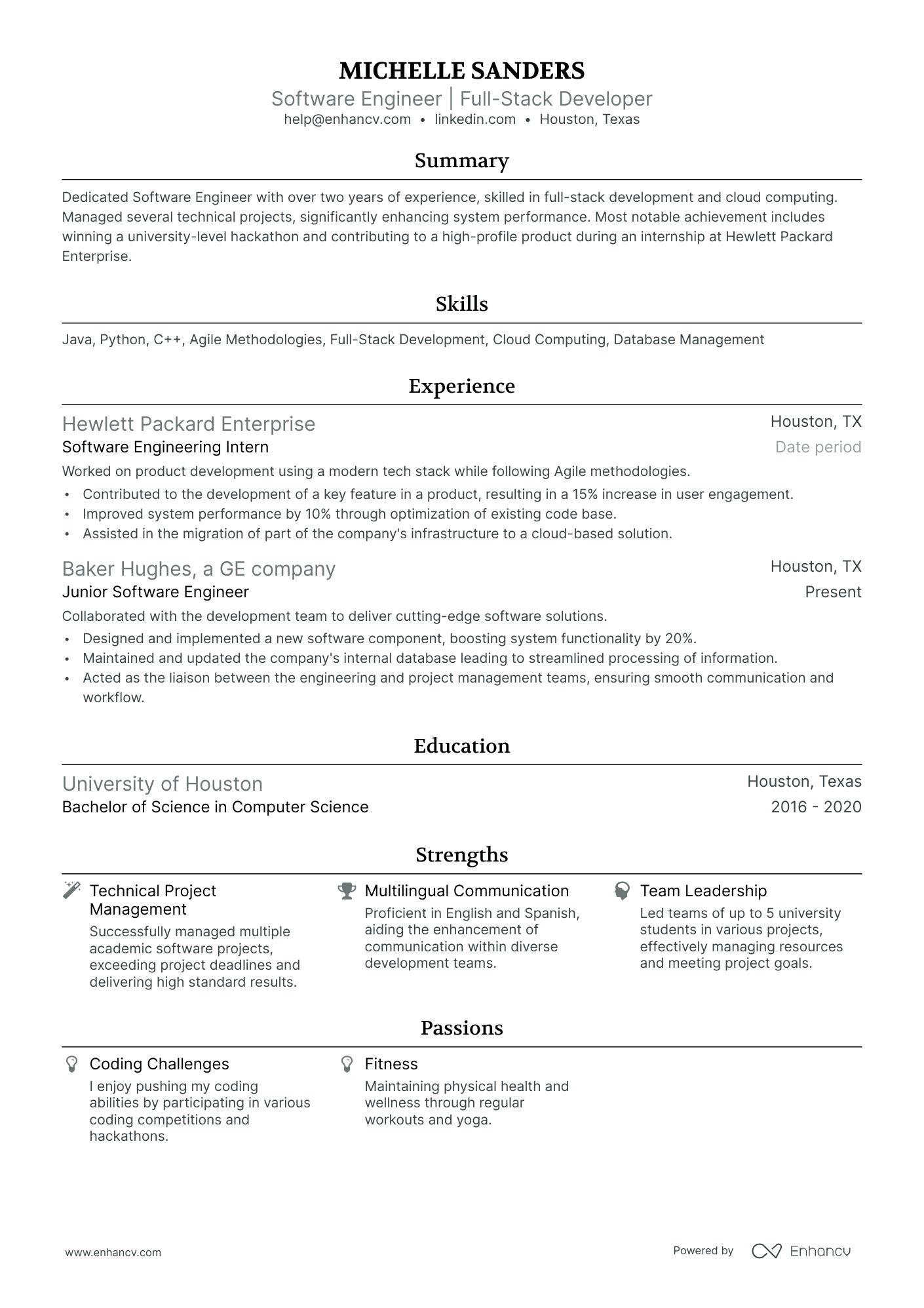 10 Junior Software Engineer Resume Examples & Guide for 2026