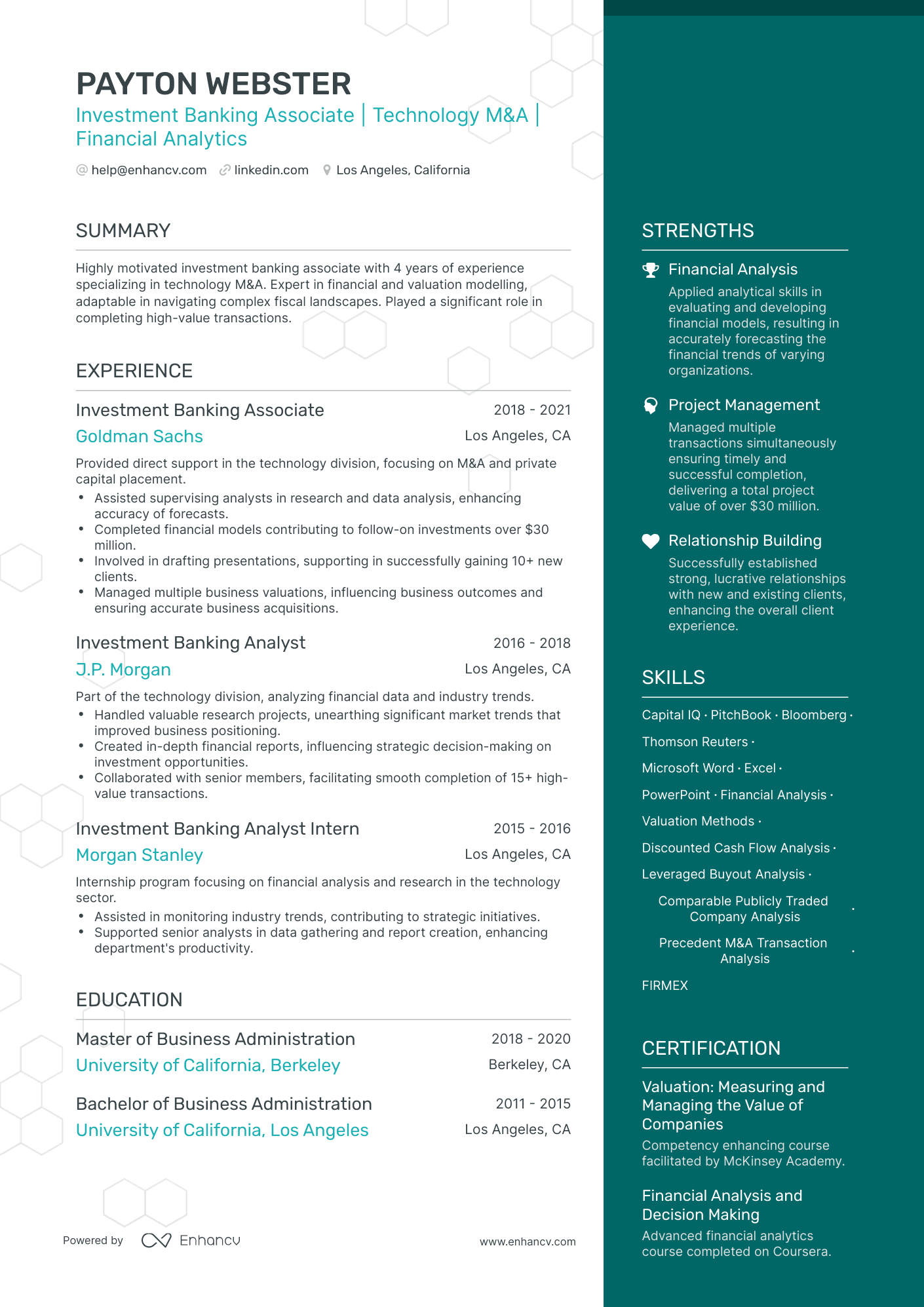 5 Investment Banking Associate Resume Examples & Guide for 2024