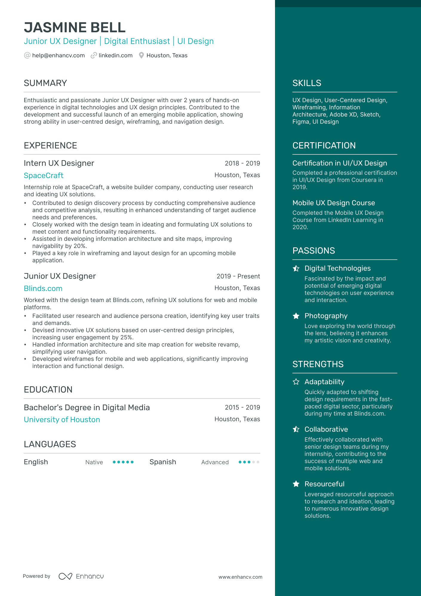 10 Junior UX Designer Resume Examples & Guide for 2026