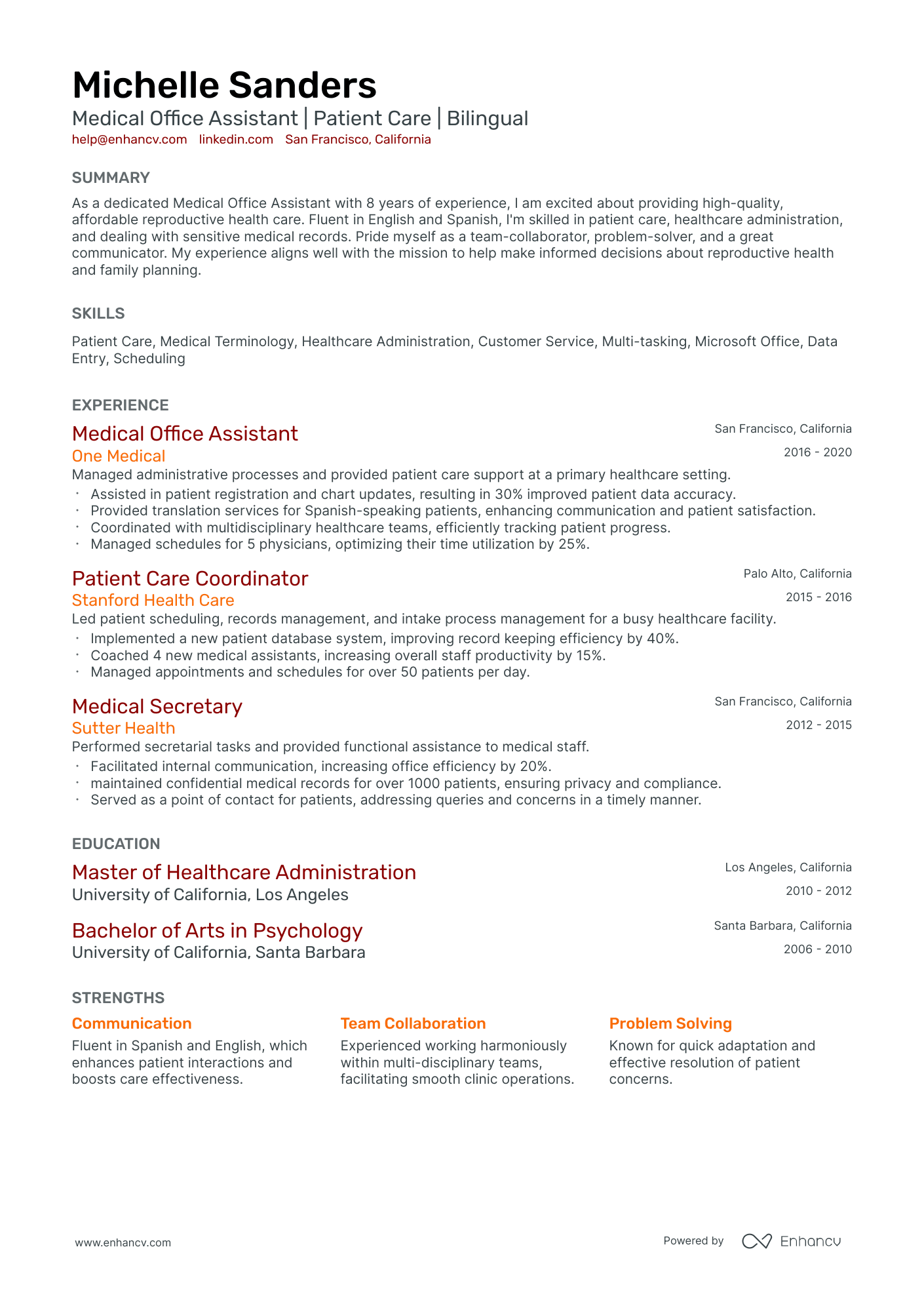 10 Medical Office Assistant Resume Examples & Guide for 2026