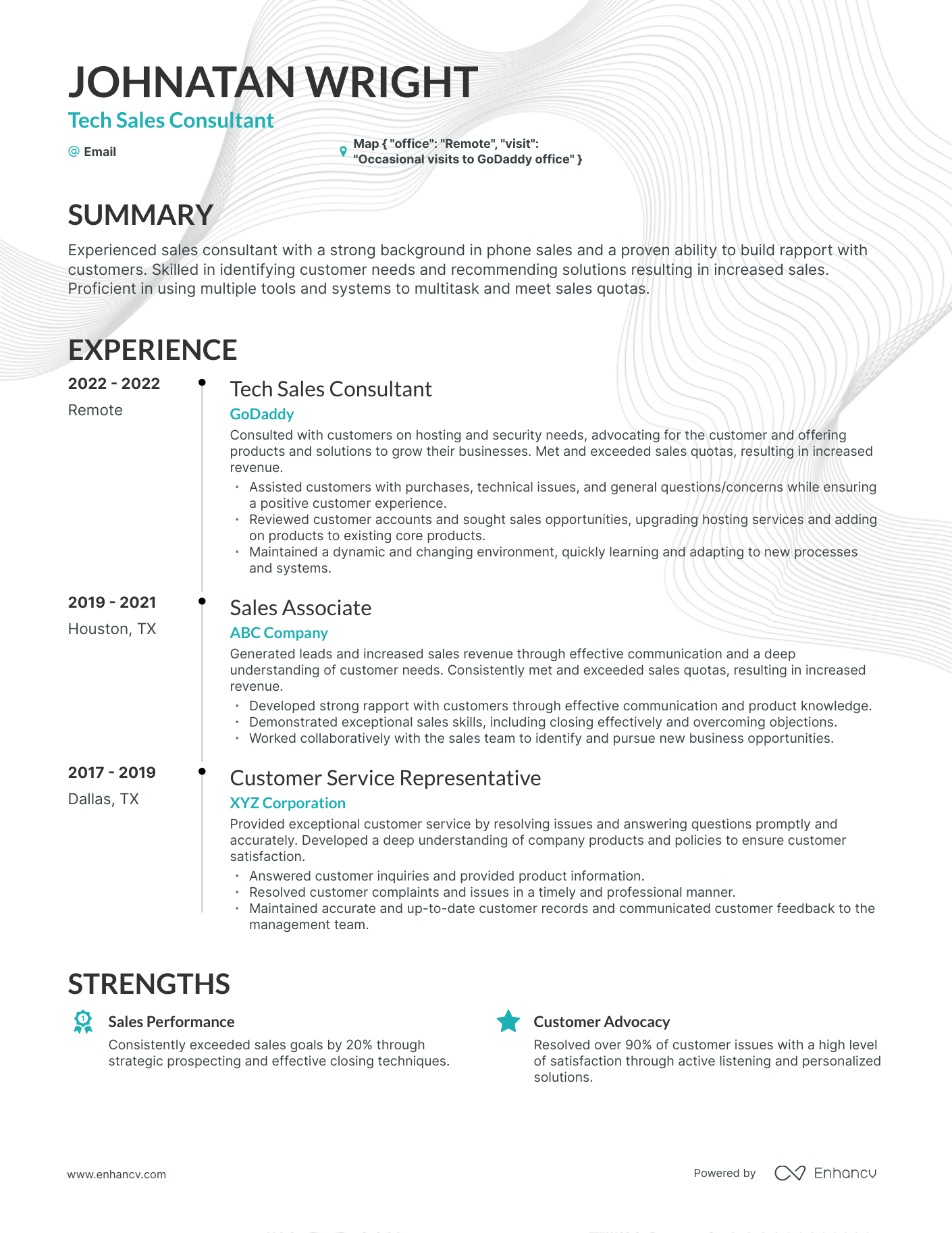 5 Tech Sales Resume Examples & Guide for 2023