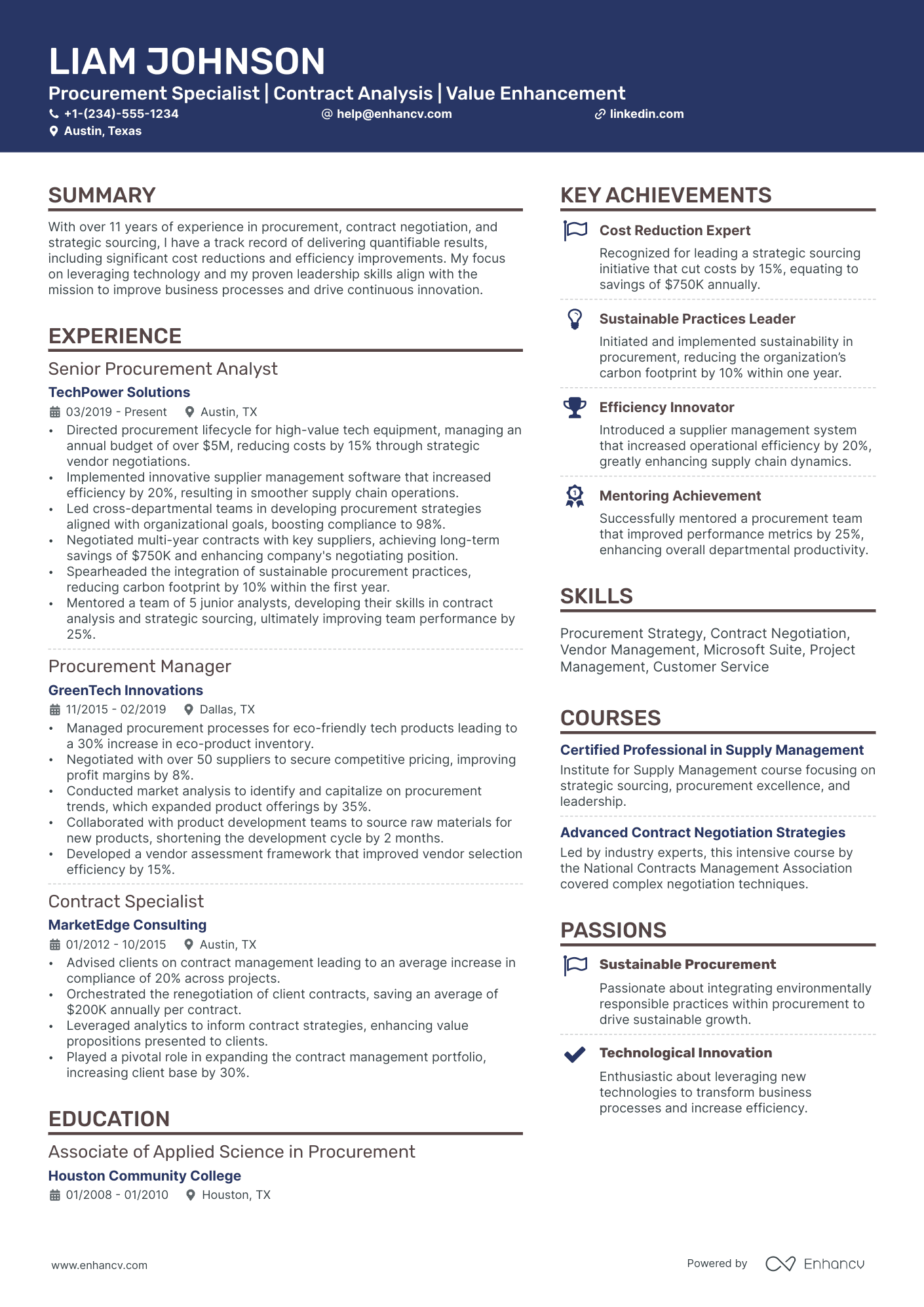 10 Contract Analyst Resume Examples & Guide for 2026