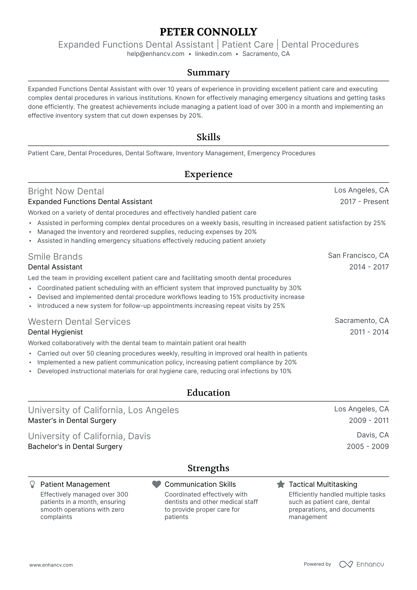 10 Expanded Functions Dental Assistant Resume Examples & Guide for 2026