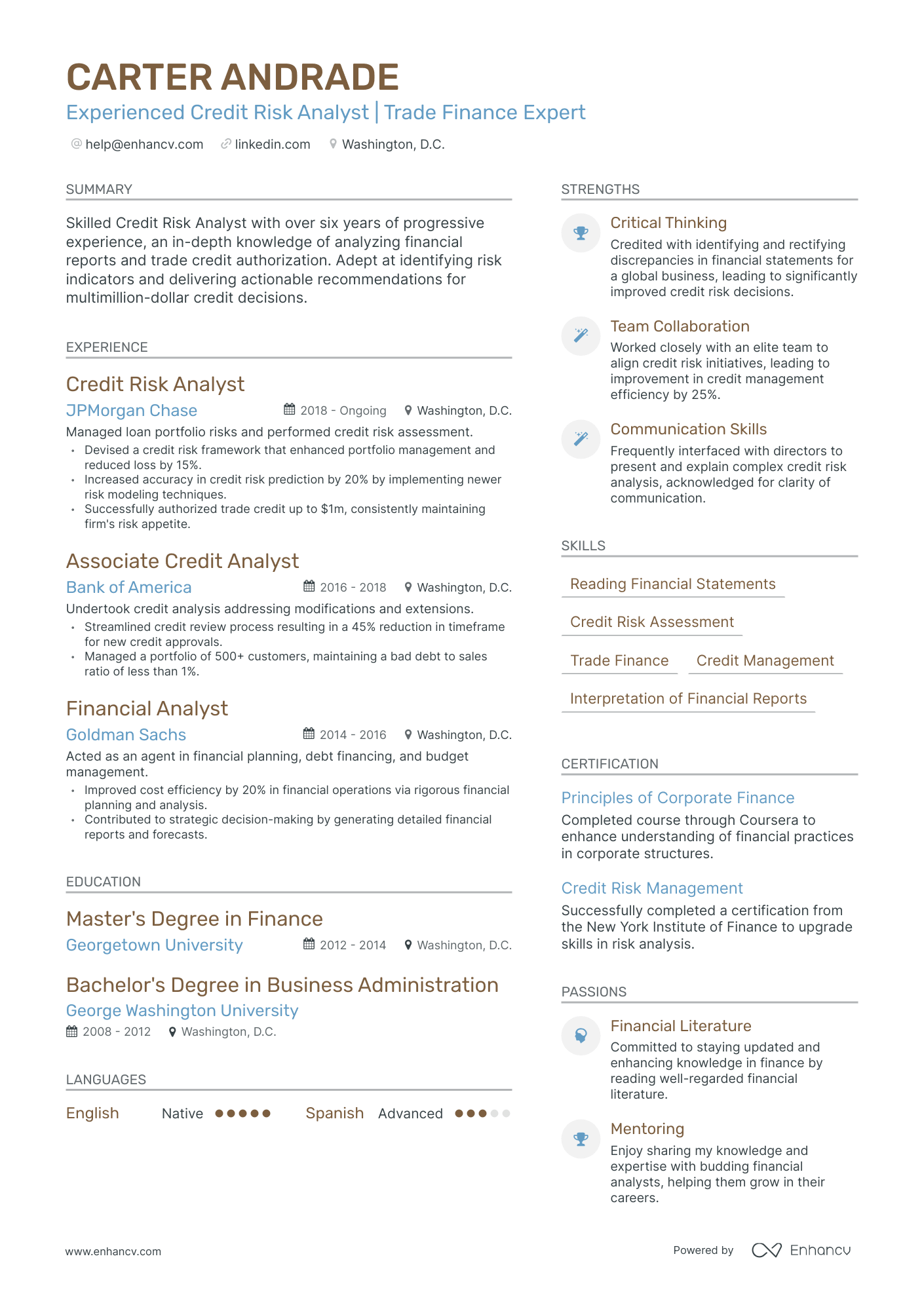 5 Credit Analyst Resume Examples & Guide for 2024