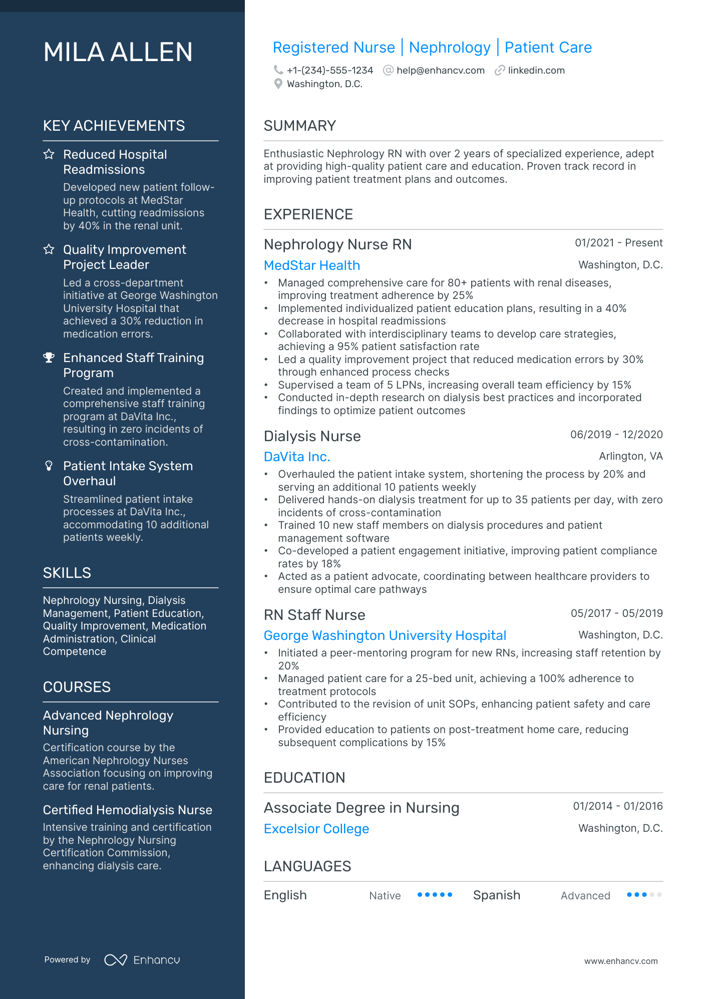 10 Hemodialysis Nurse Resume Examples & Guide for 2026