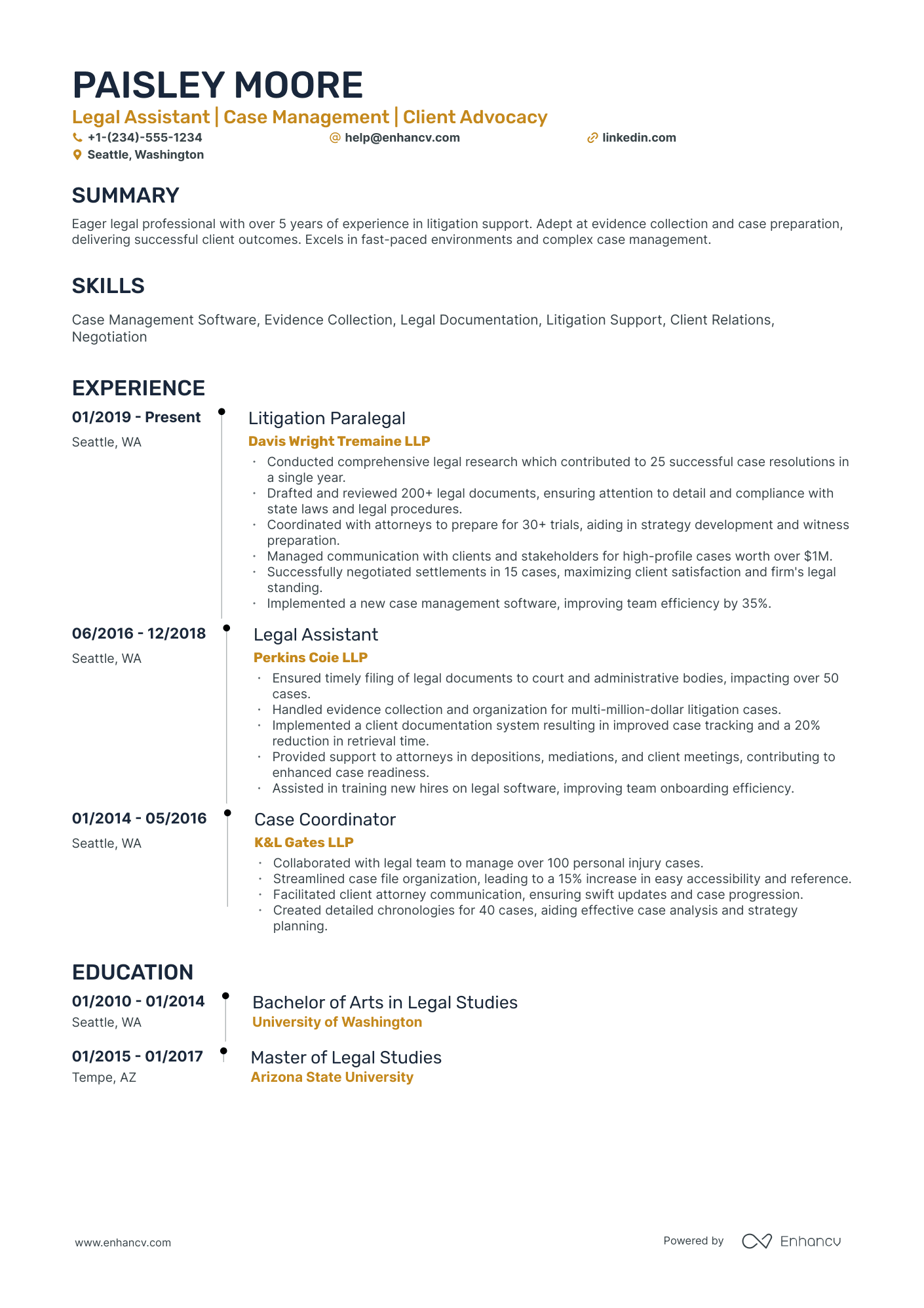 10 Case Manager Resume Examples - March 2025