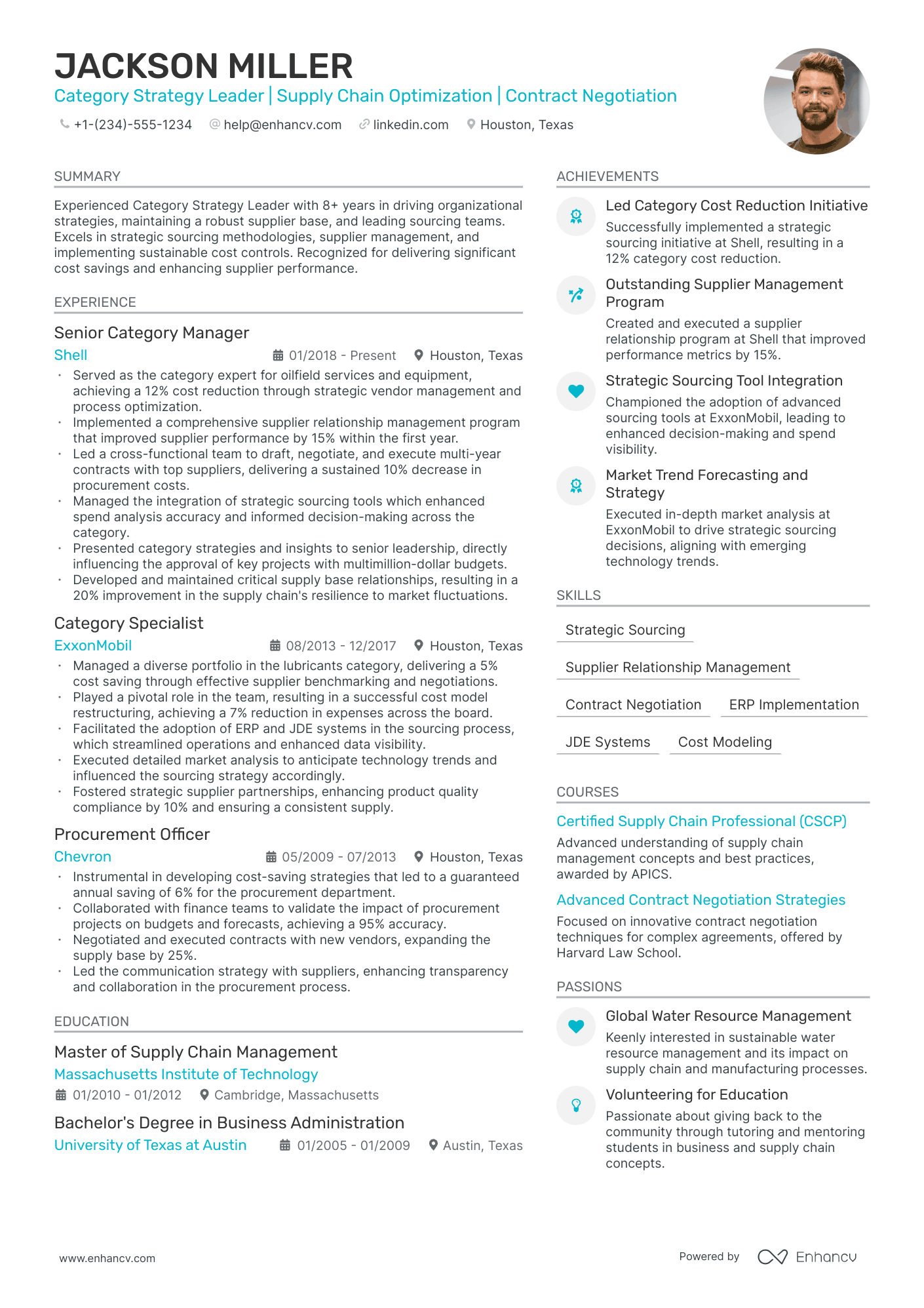 5 Commodity Manager Resume Examples & Guide for 2024