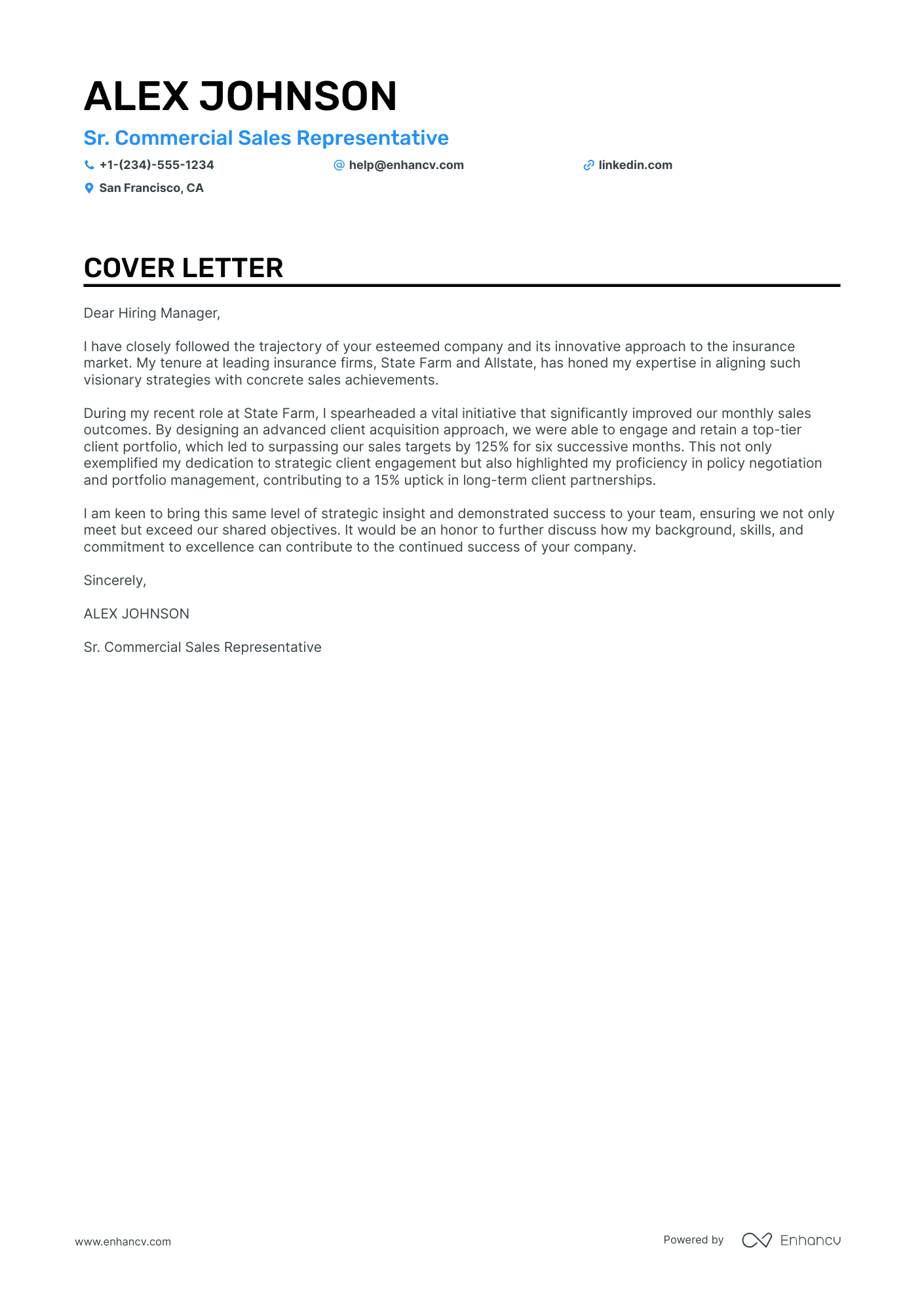 5 Professional Insurance Agent Cover Letter Examples and Template for ...