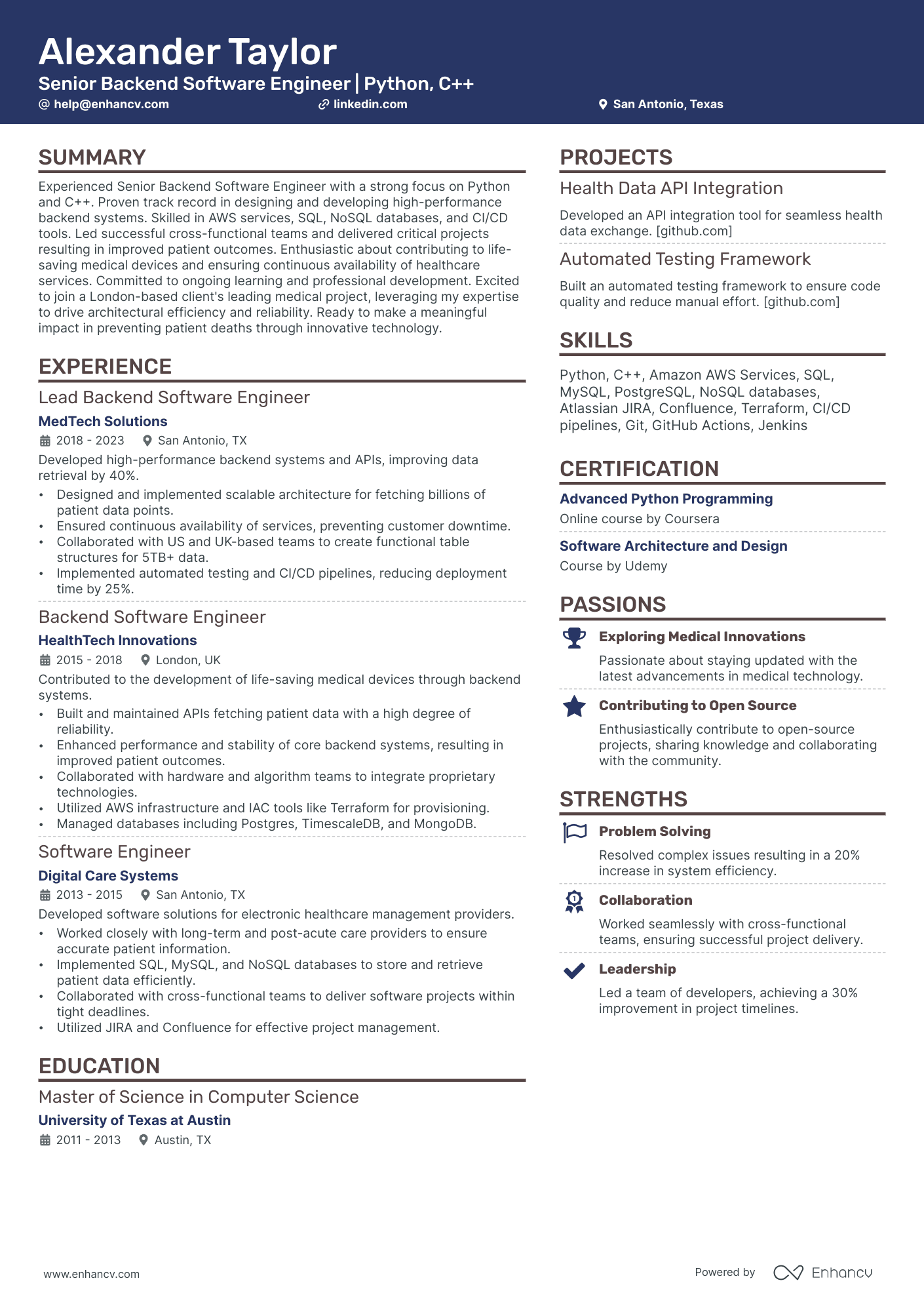 10 Solutions Engineer Resume Examples & Guide for 2025