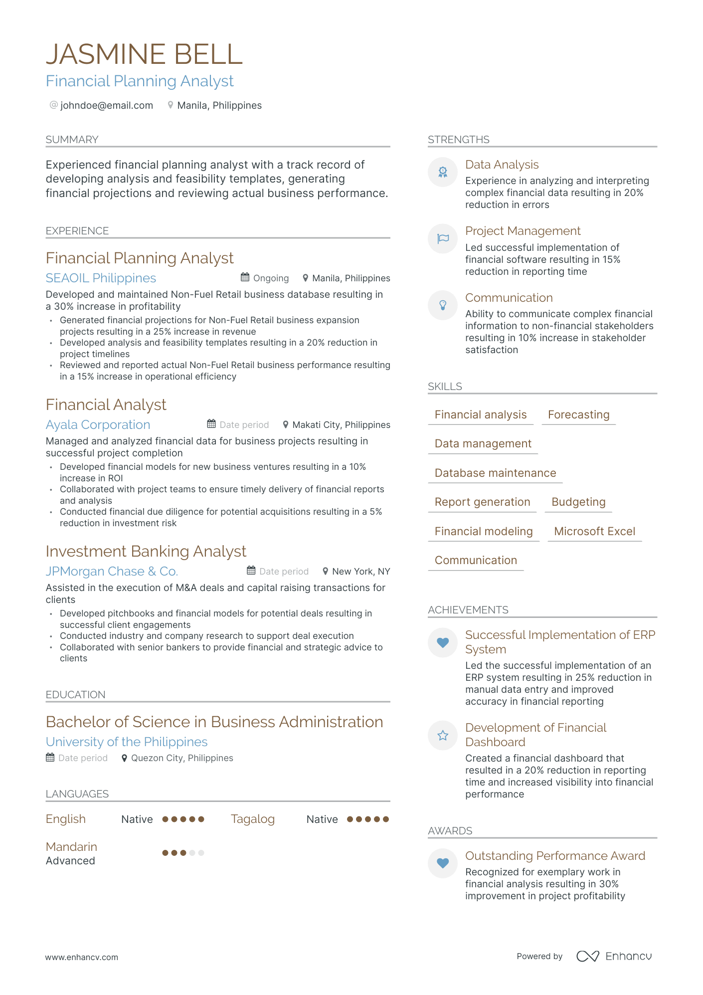 12 Financial Analyst Resume Examples & Guide for 2024