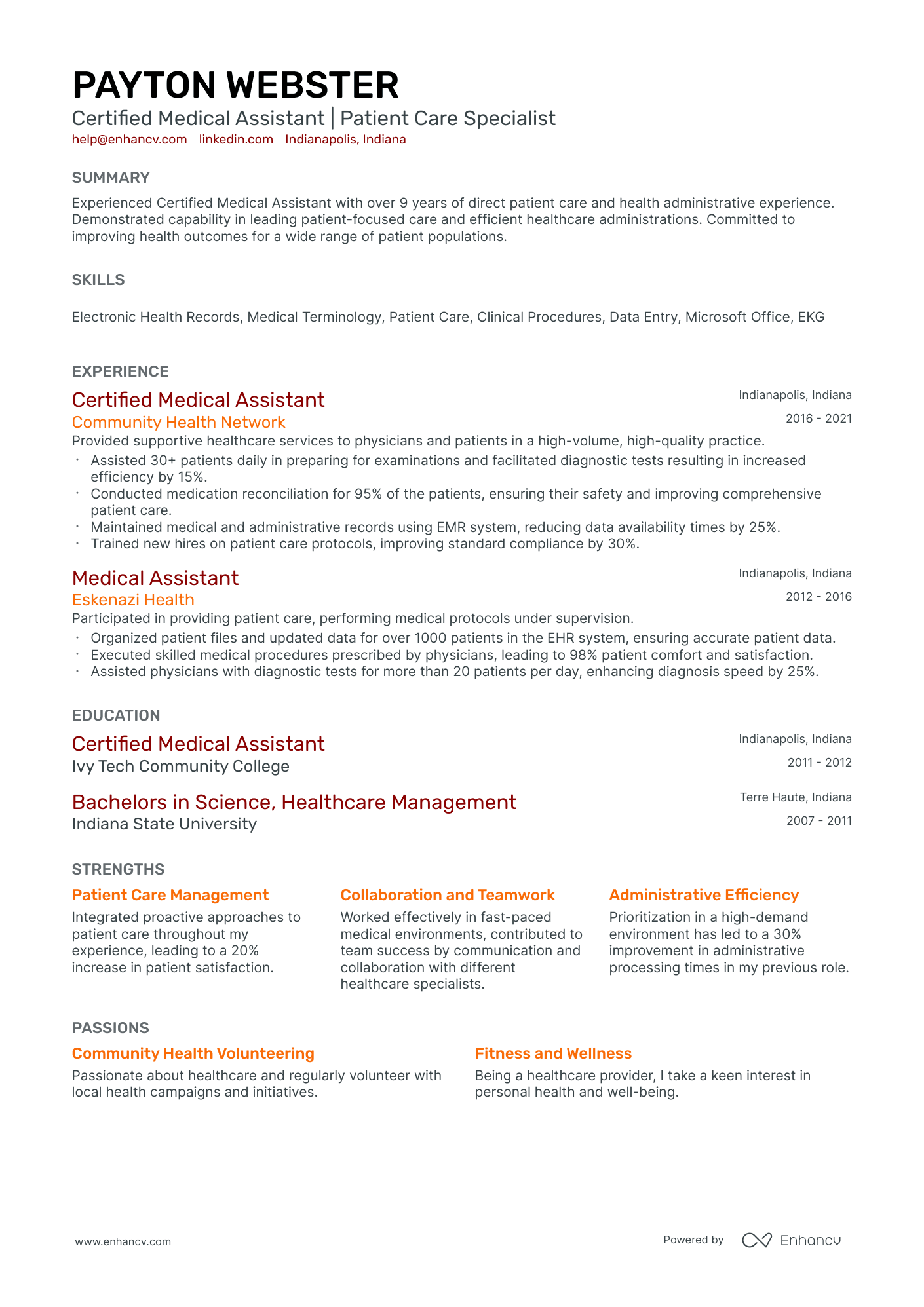 10 Certified Medical Assistant Resume Examples & Guide for 2026