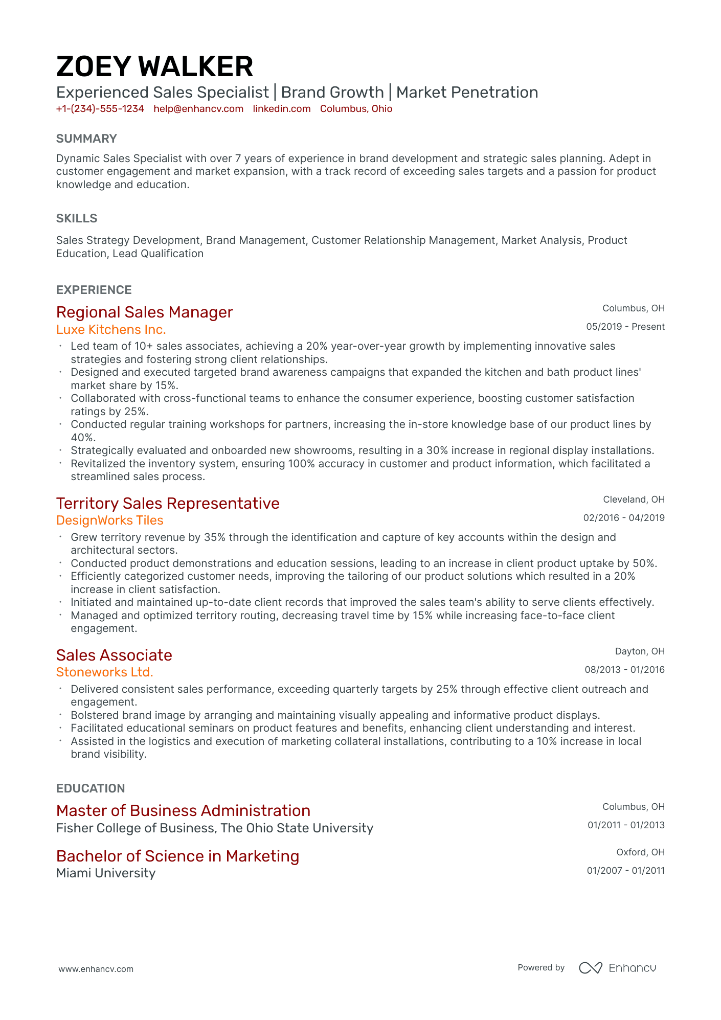 10 Sales Promoter Resume Examples & Guide for 2025