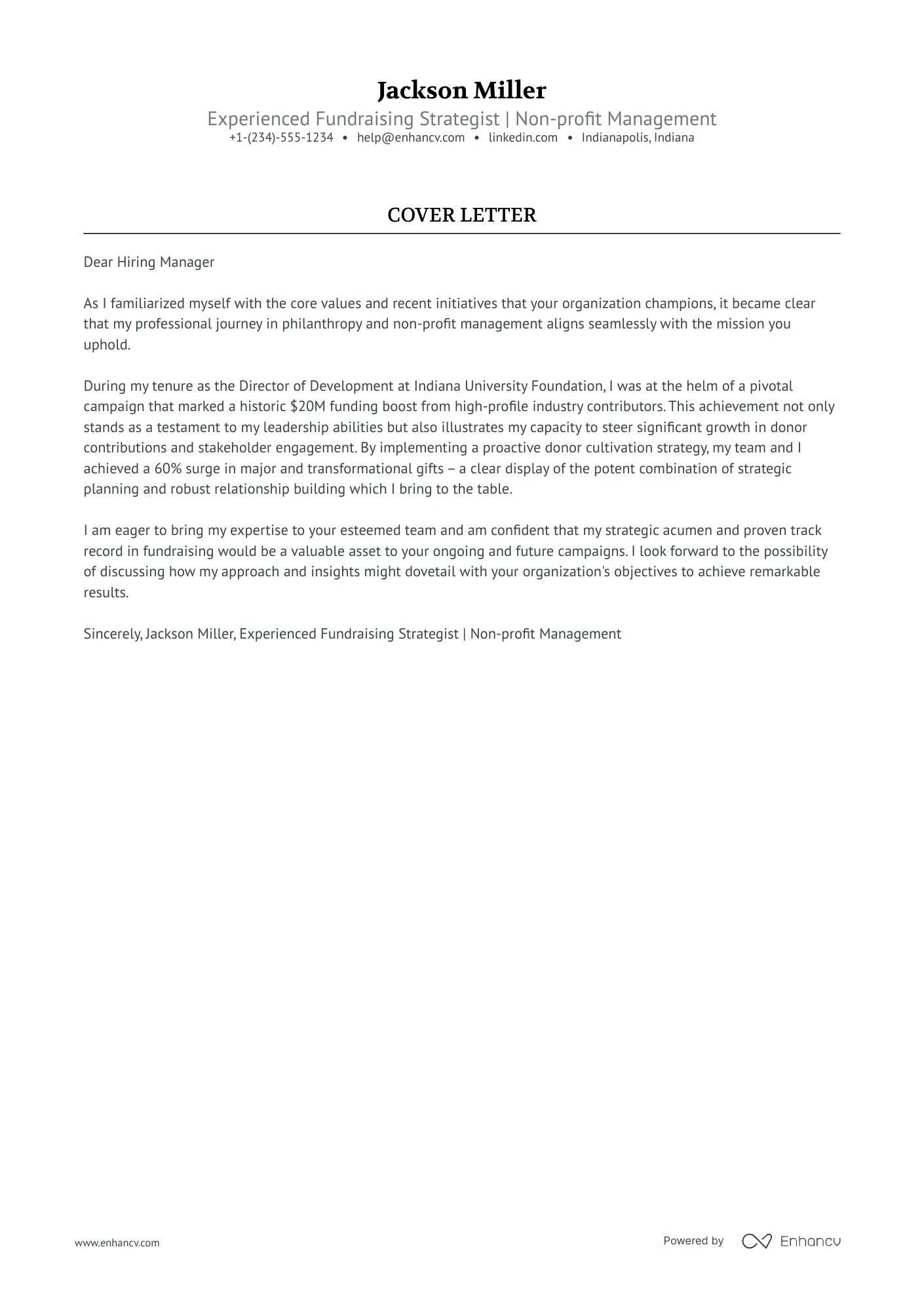 Chief Executive Officer Cover Letter Examples for 2026 | Enhancv