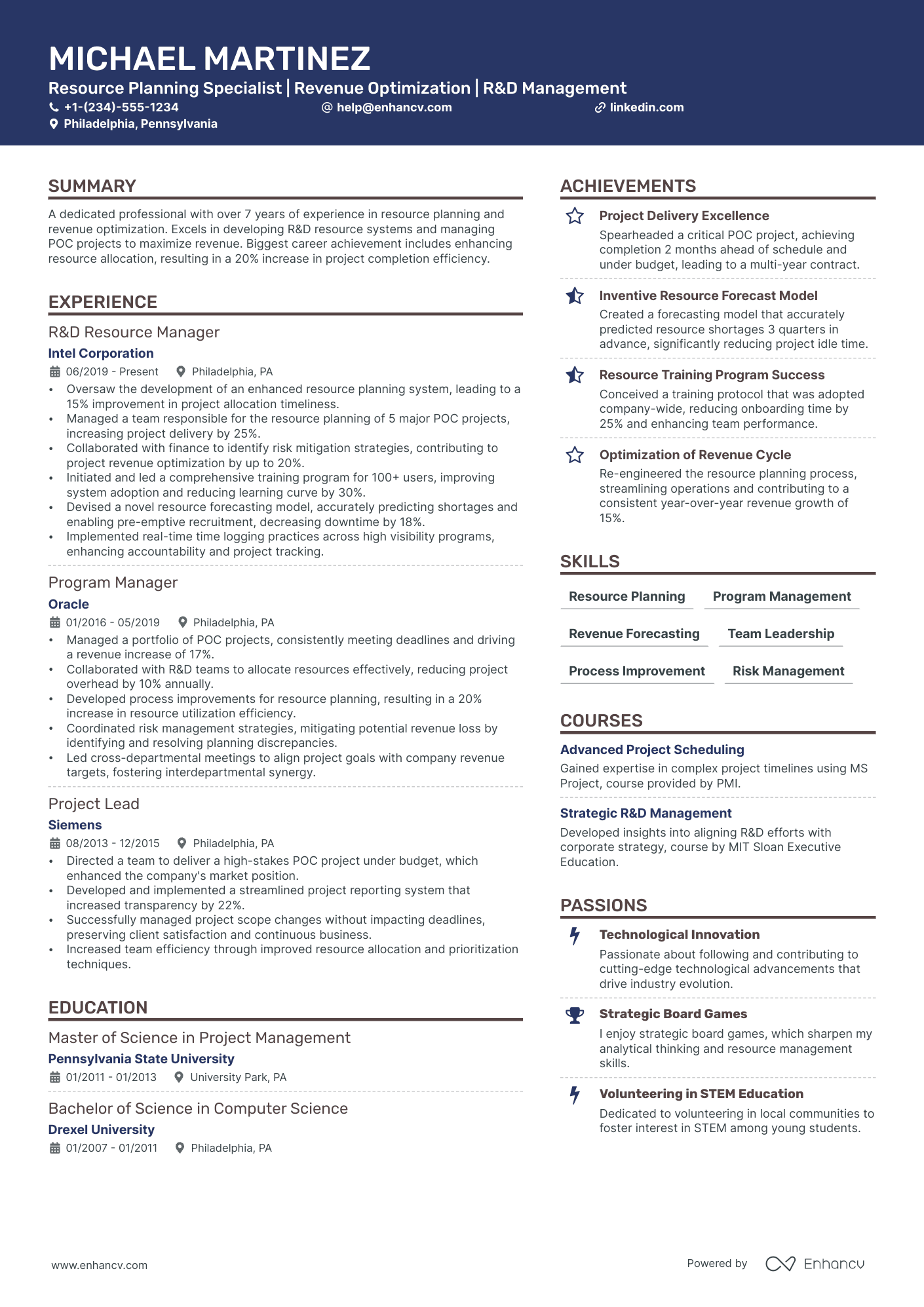 5 Principal Program Manager Resume Examples & Guide for 2024